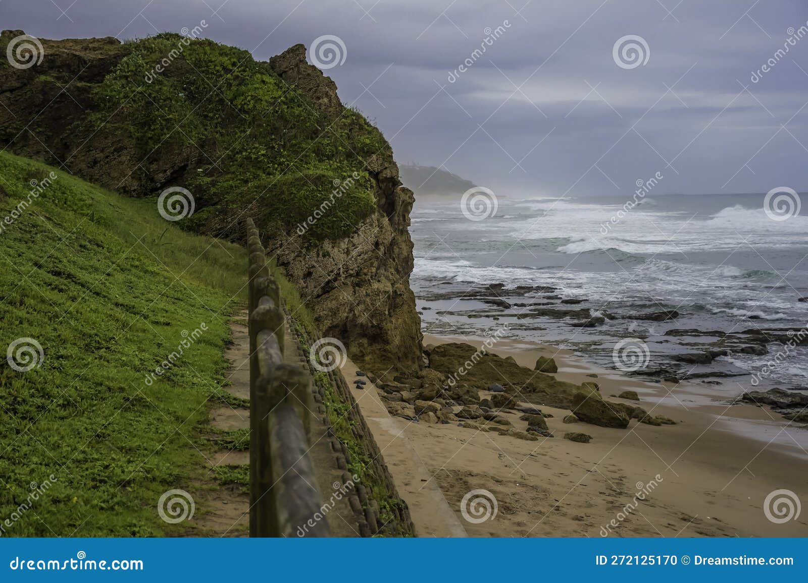 Cave Rock Monument at Brighton Beach Bluff Durban Stock Photo - Image ...