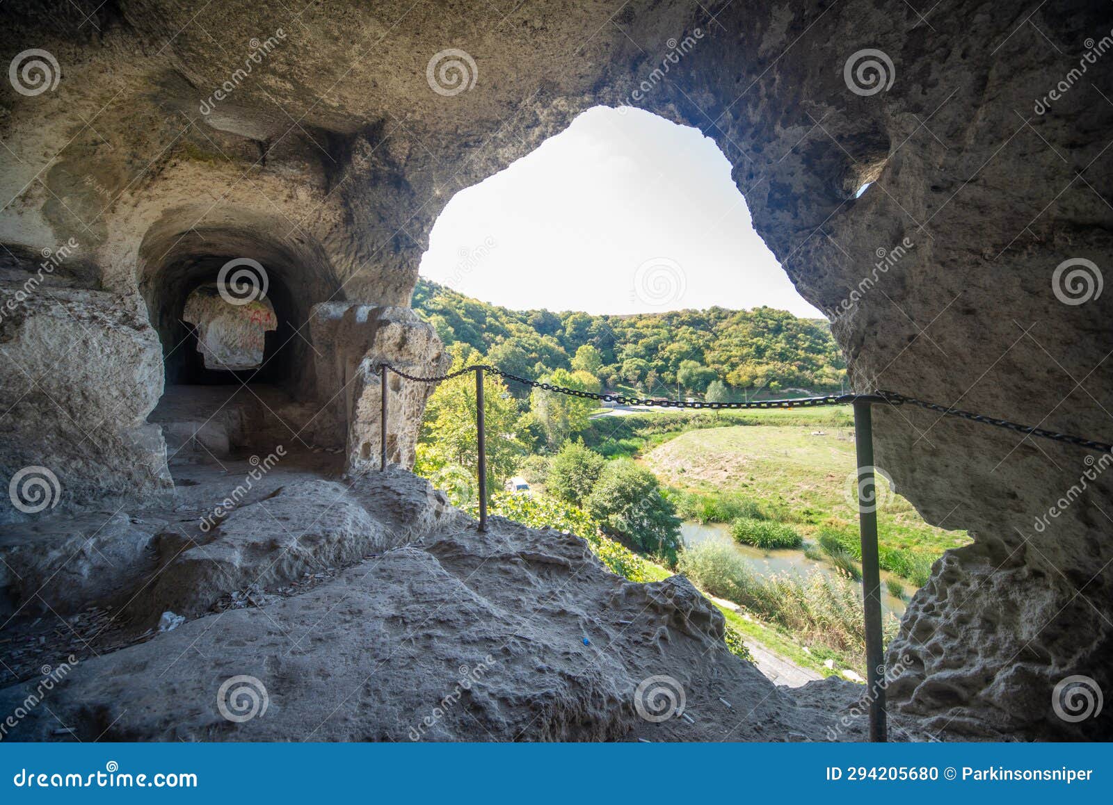 Cave s Window to Nature stock photo. Image of landscape - 294205680