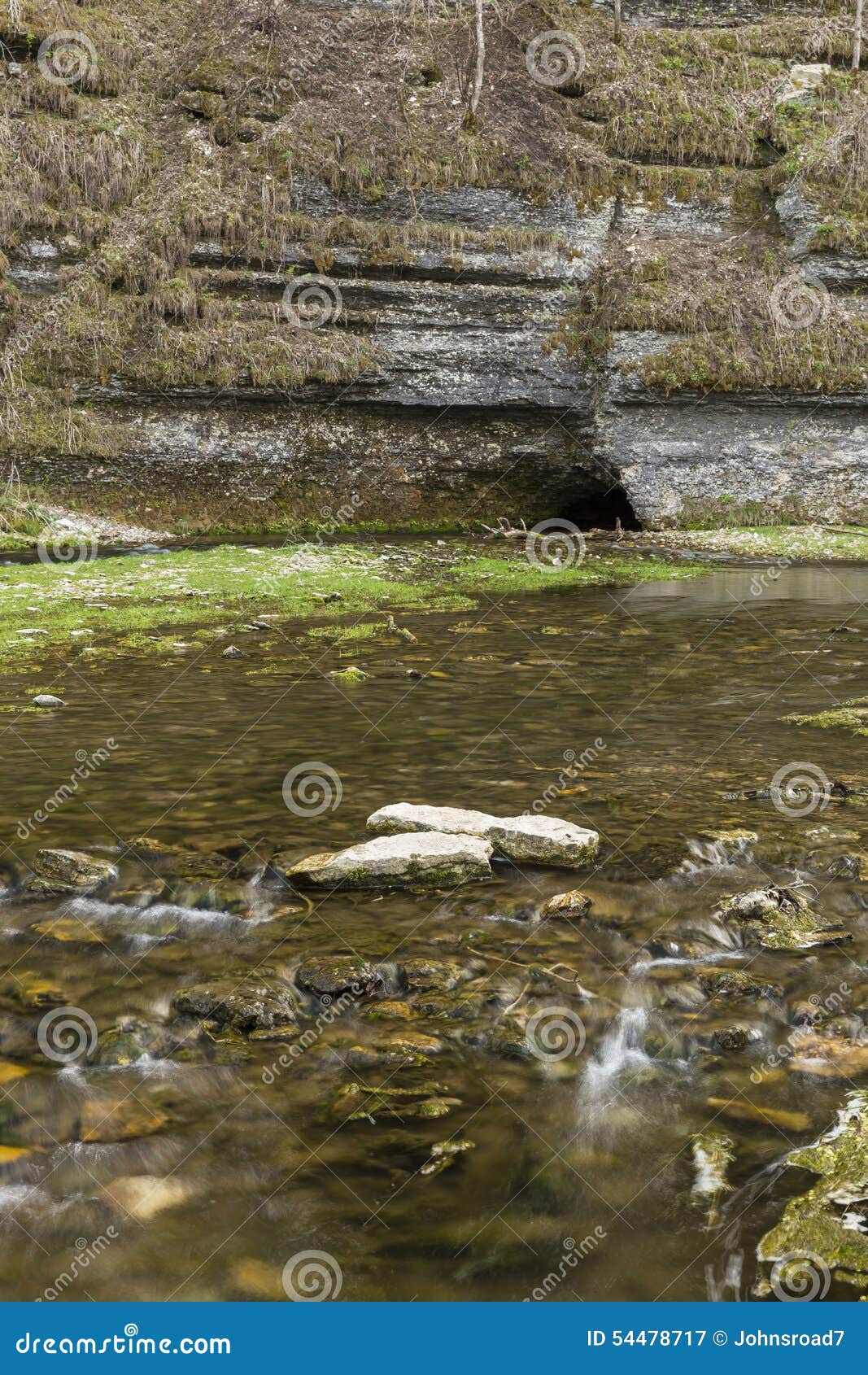 Cave in Spring stock image. Image of cave, beauty, scenic - 54478717