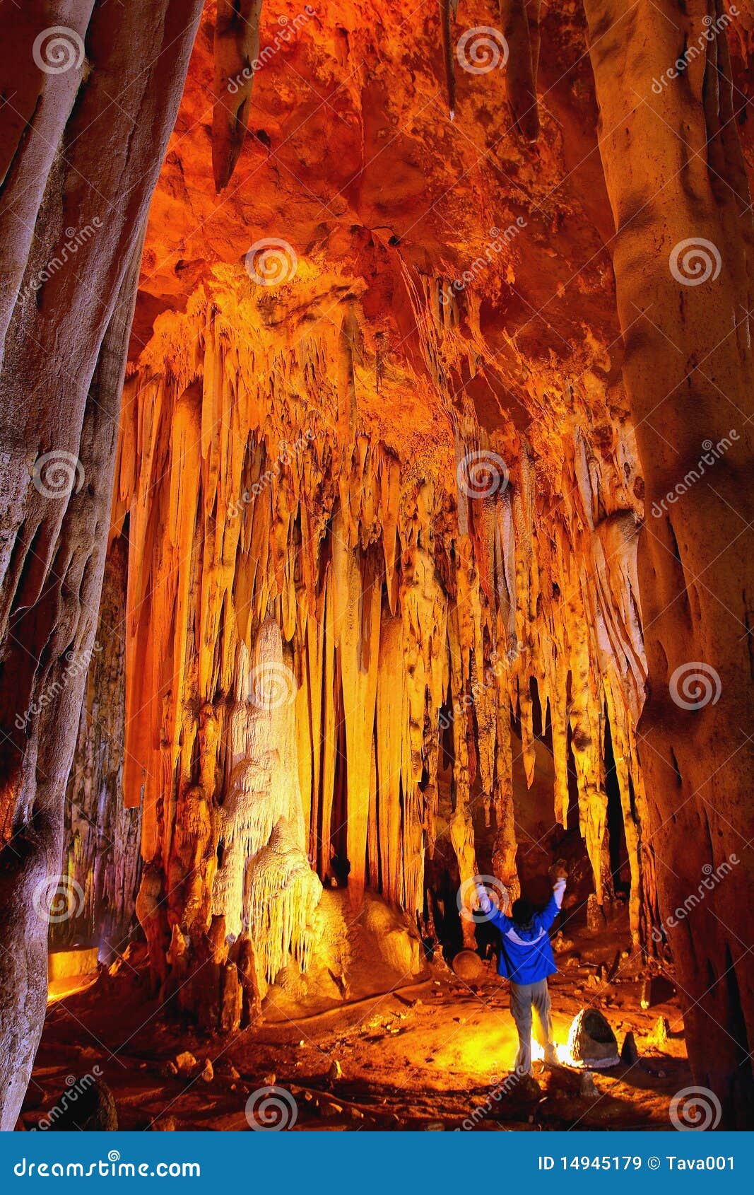 Cave Stalactites and Formations Stock Image - Image of beauty, arid ...