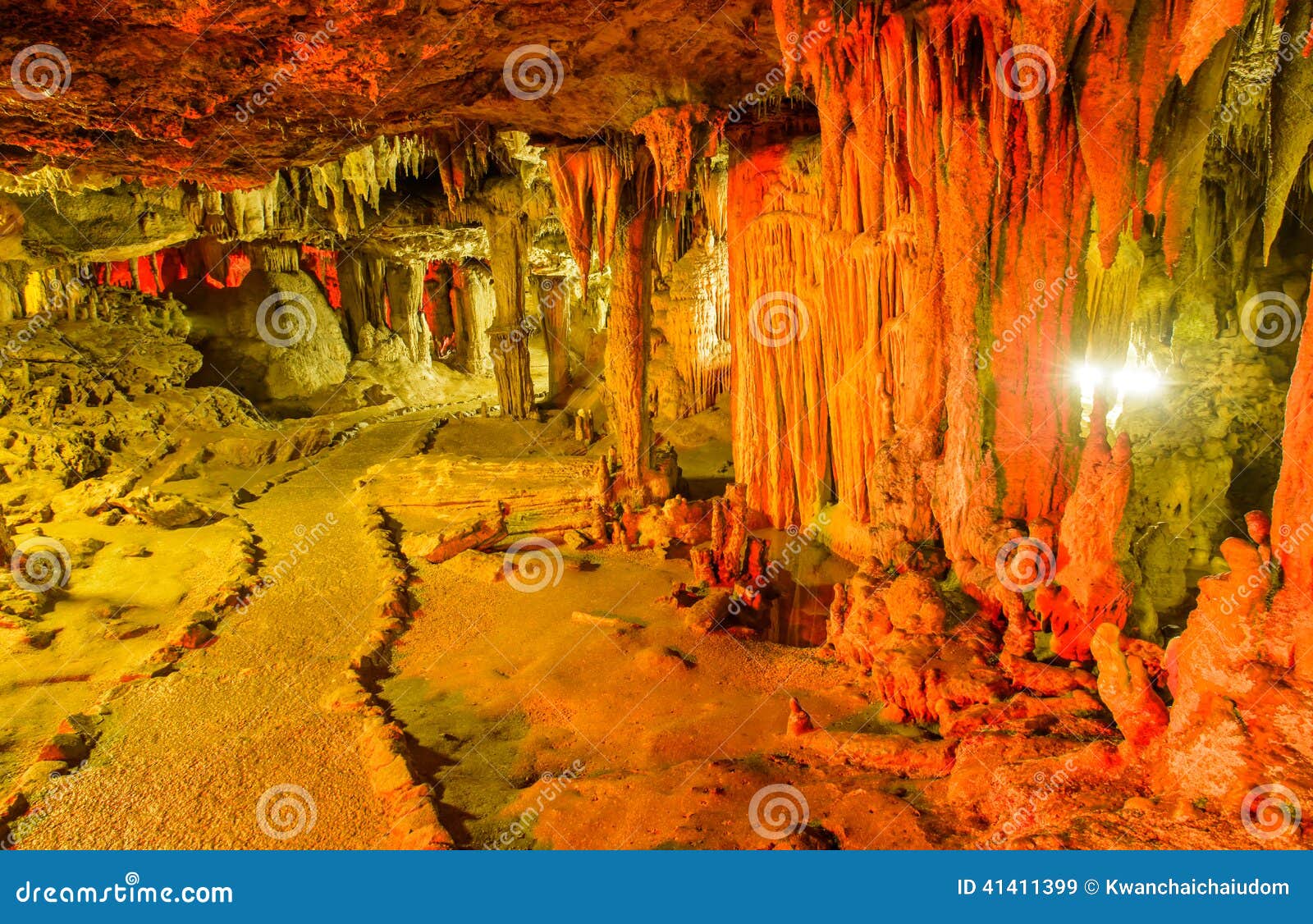 Cave stalactites stock image. Image of attraction, travel - 41411399