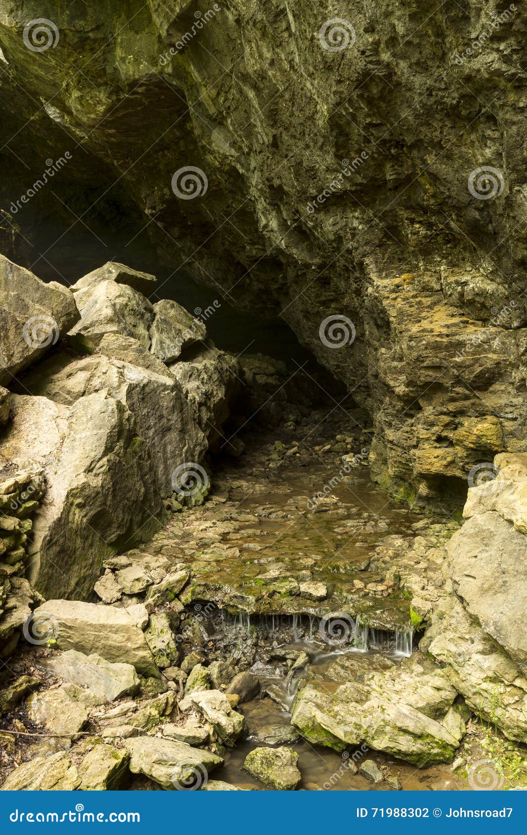 Cave Stream stock photo. Image of cave, stone, landscape - 71988302