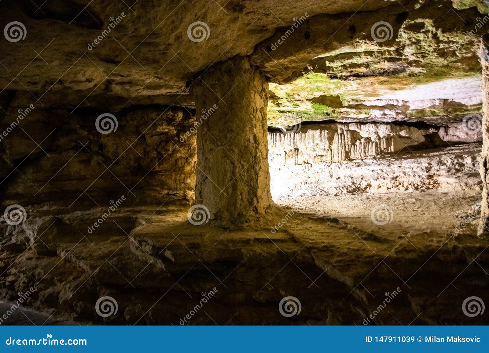 Cave Under the Medieval Castle Stock Image - Image of entrance, inside ...