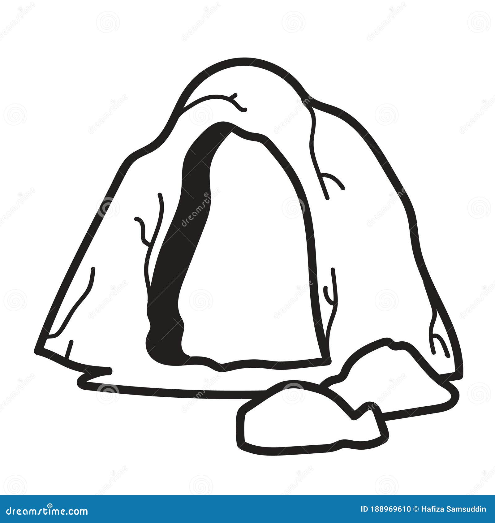 Cave. Vector Illustration Decorative Design Stock Vector - Illustration ...