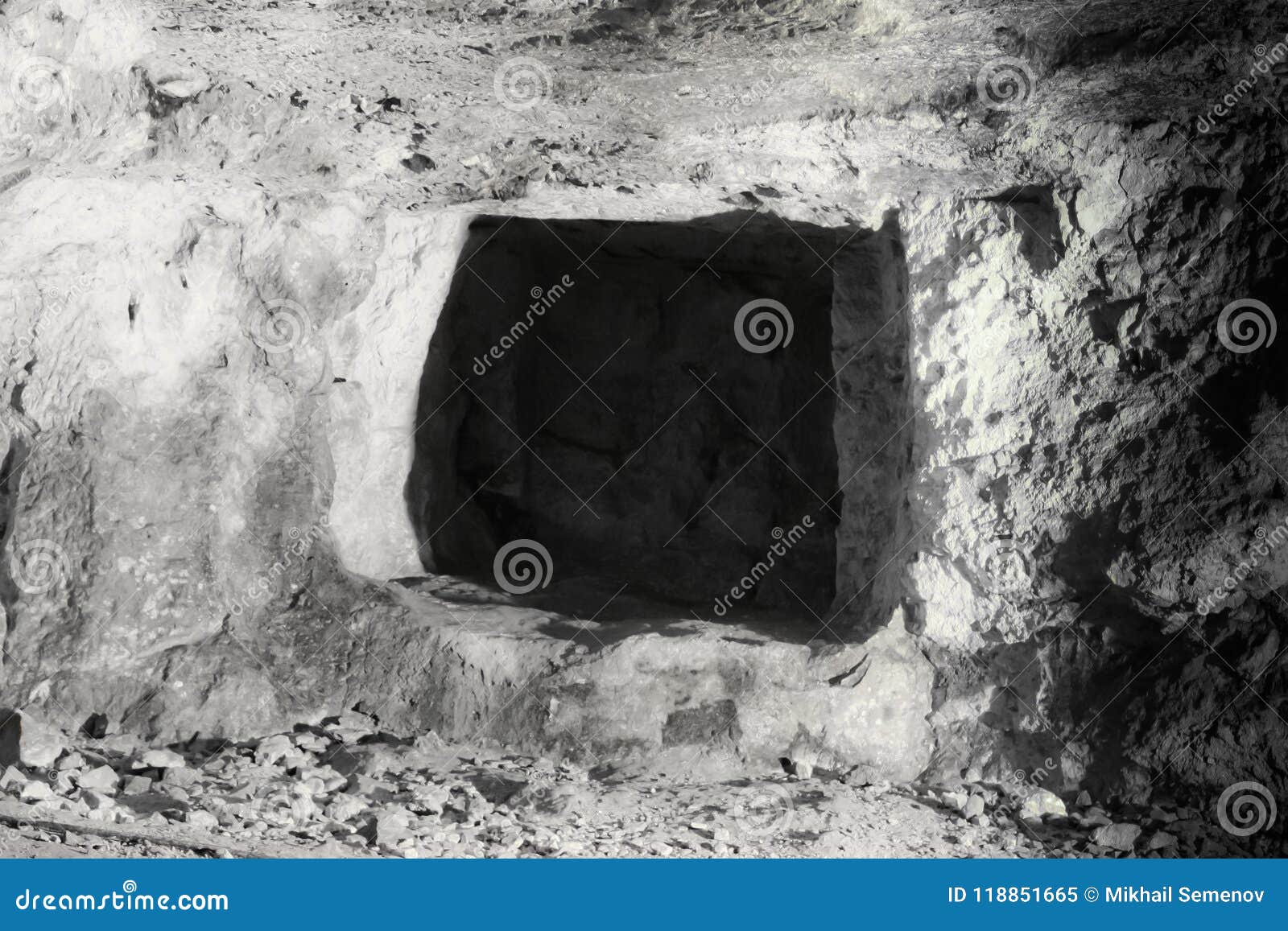 The Cave of Zedekiah. Quarries of King Solomon Stock Image - Image of ...
