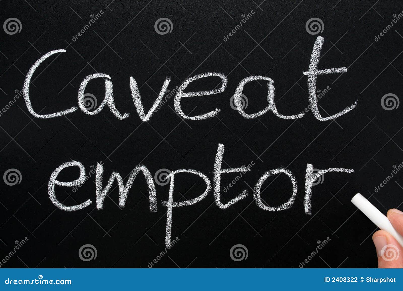 Caveat emptor. stock photo. Image of phrase, handwriting - 2408322