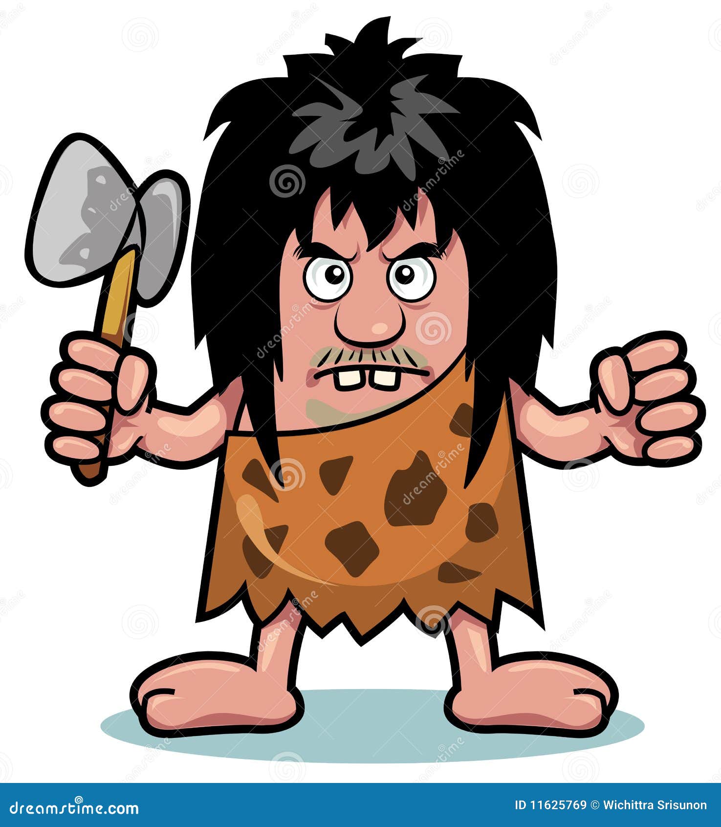 Caveman stock illustration. Illustration of isolated - 11625769