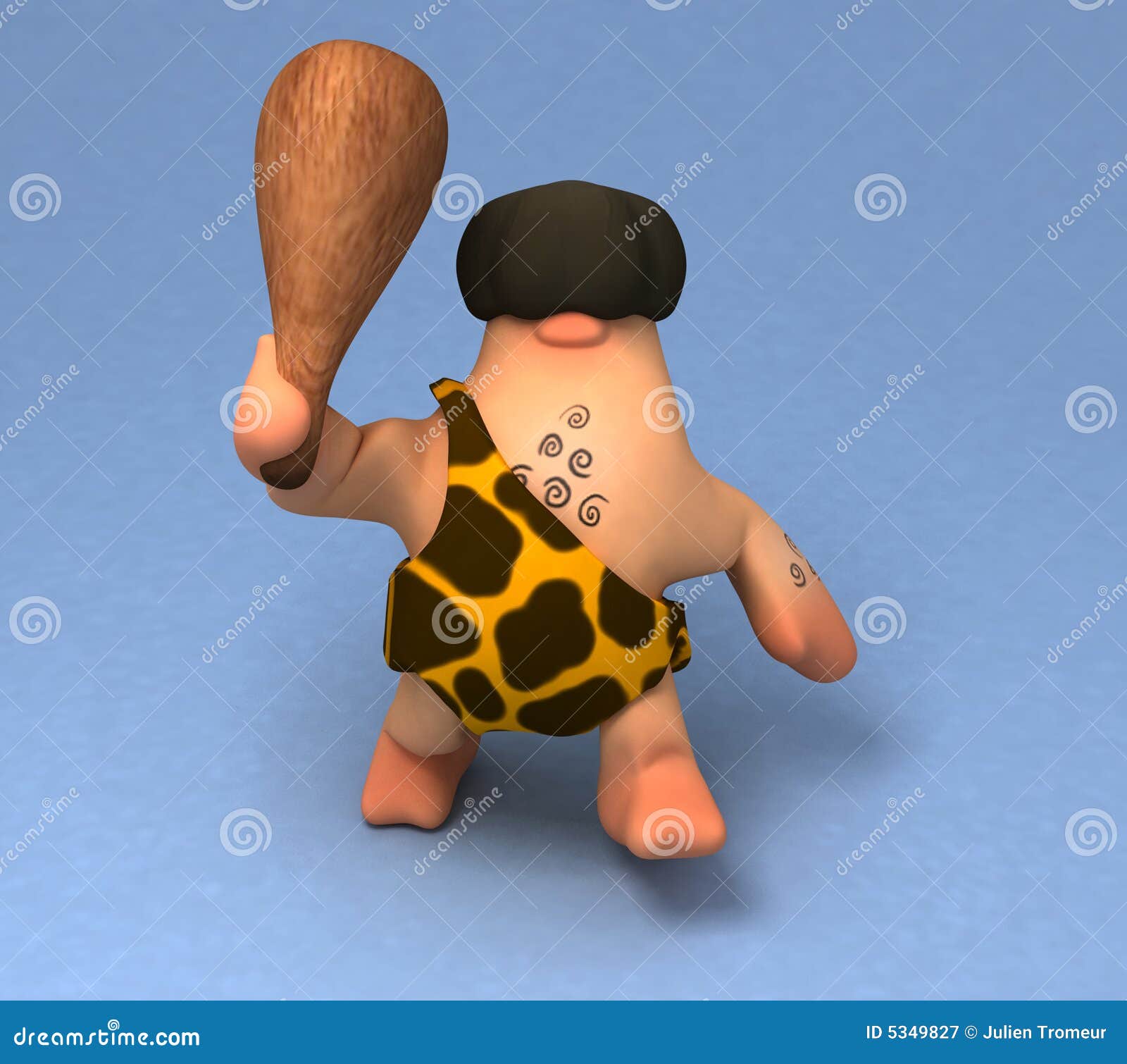 Caveman stock illustration. Illustration of caveman, history - 5349827