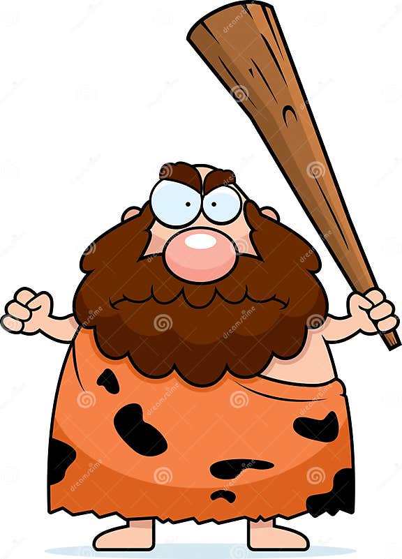 Caveman Angry stock vector. Illustration of caveman, angry - 14041451
