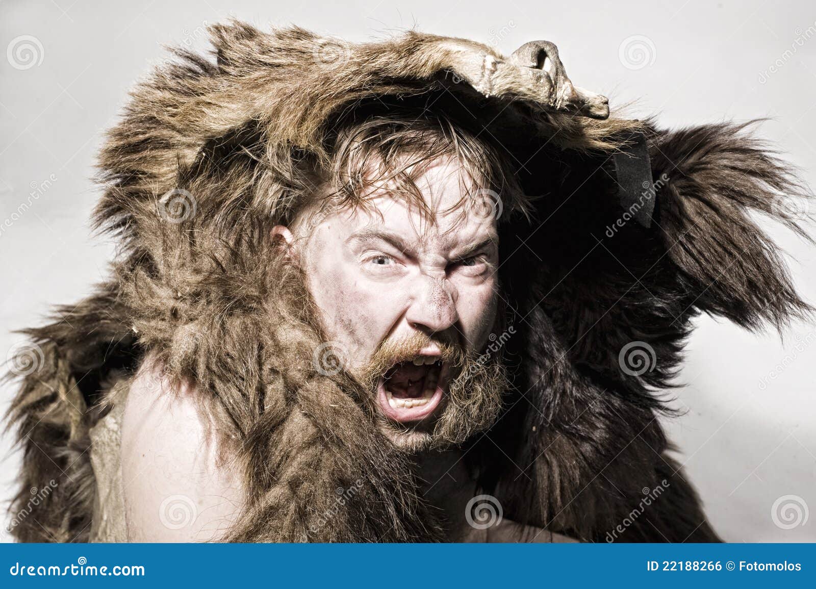 Caveman In Bear Skin Stock Image | CartoonDealer.com #22188379