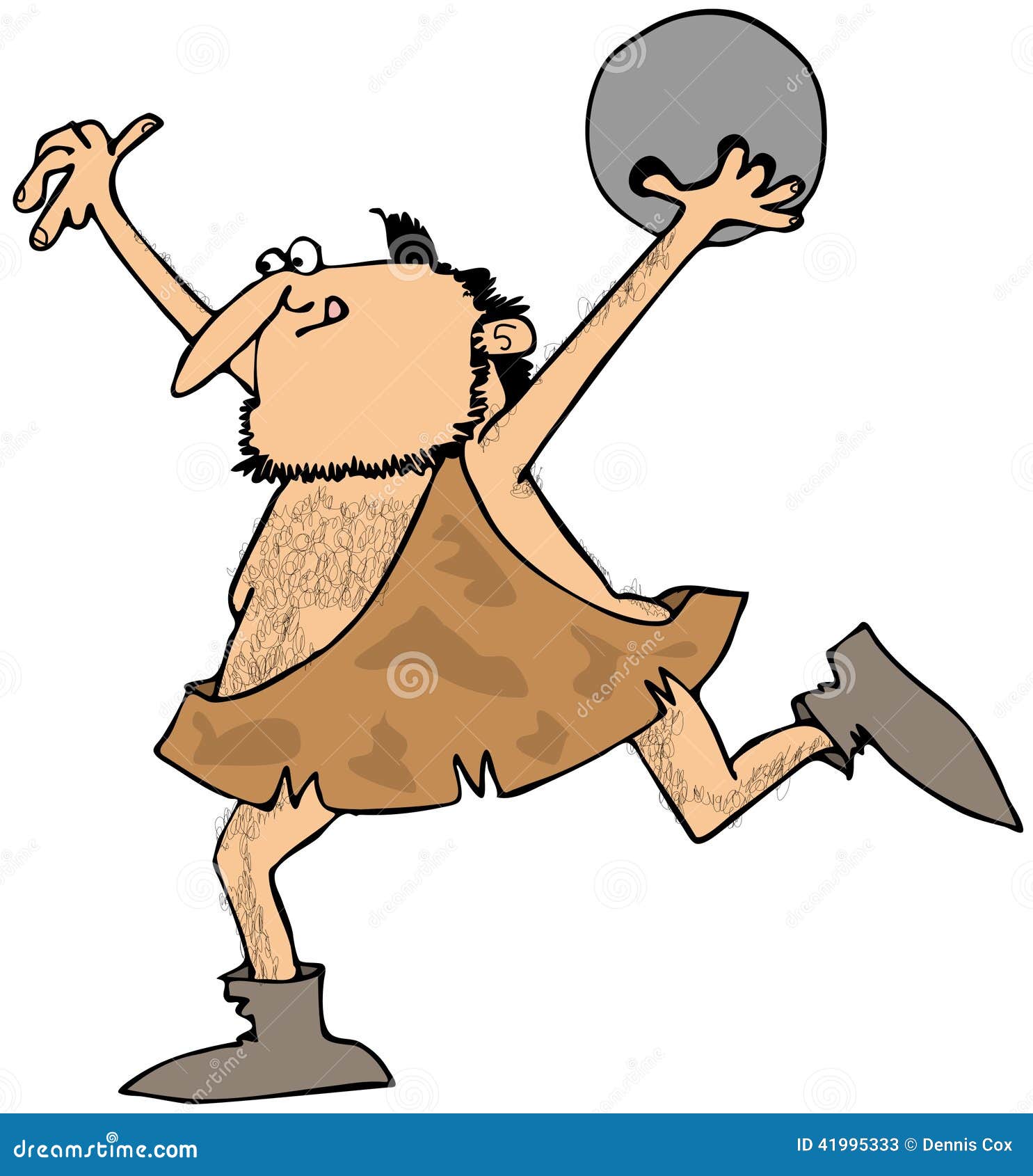 Caveman With A Roll Of Duct Tape Royalty-Free Illustration ...