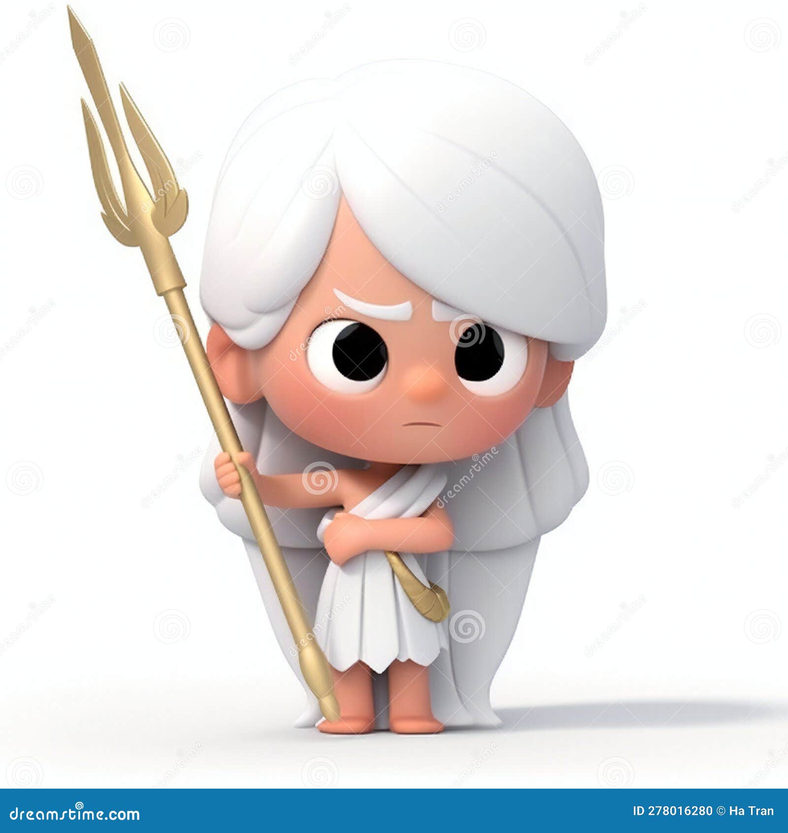 Caveman with a Fork in His Hand Stock Illustration - Illustration of ...