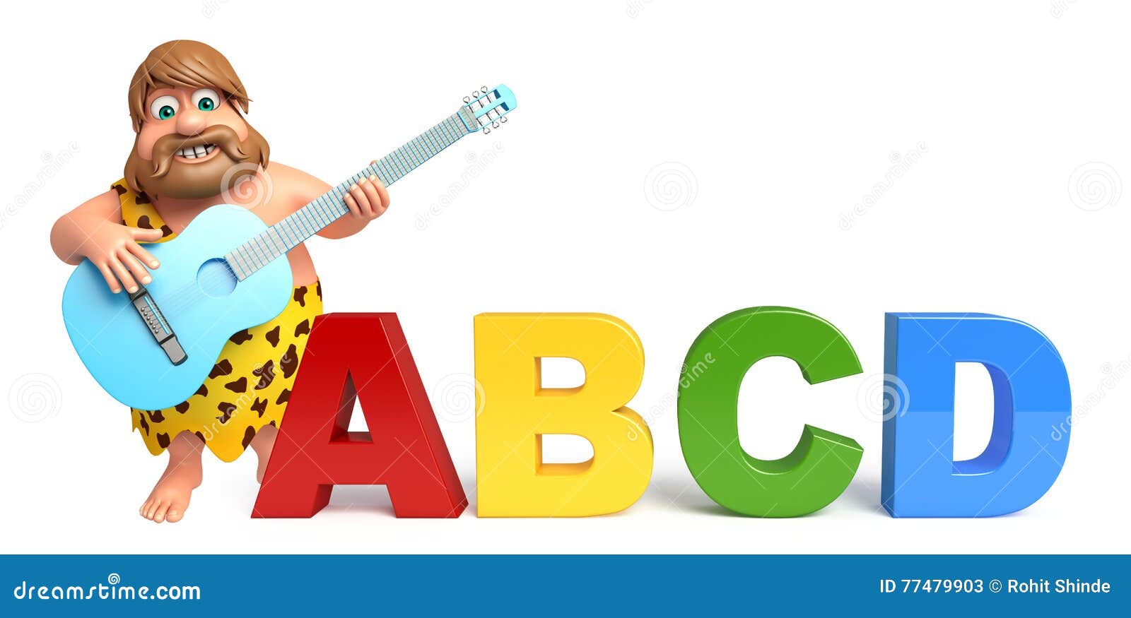 Kid Boy With Abcd Sign Royalty-Free Cartoon | CartoonDealer.com #77498117