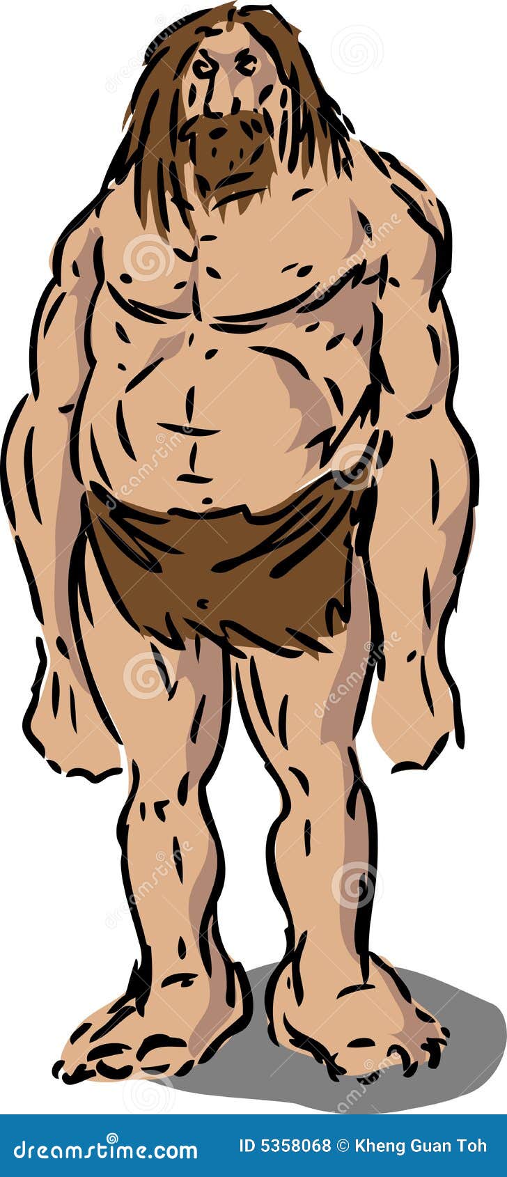 Caveman illustration stock vector. Illustration of scruffy - 5358068