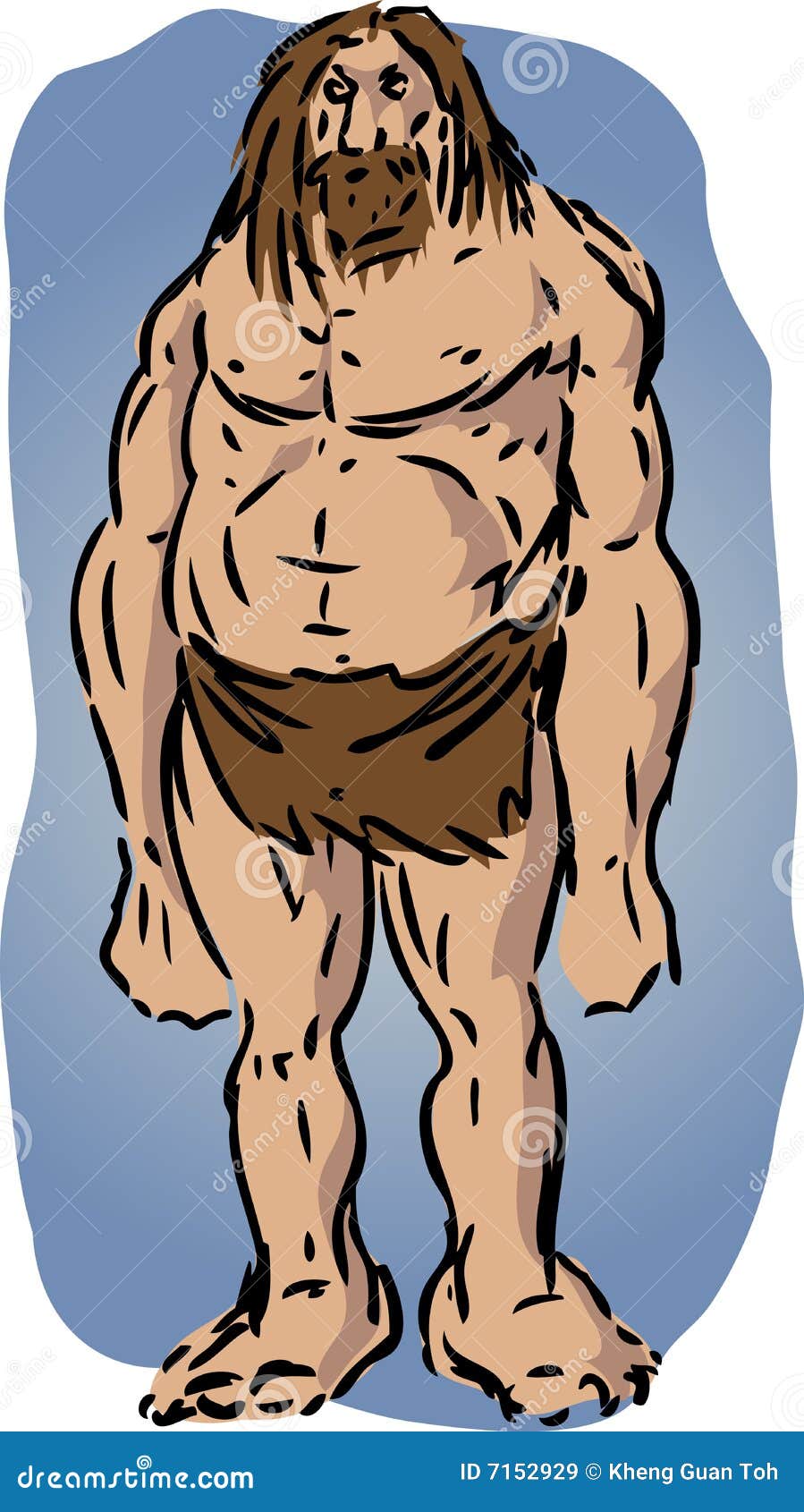 Caveman illustration stock vector. Illustration of people - 7152929