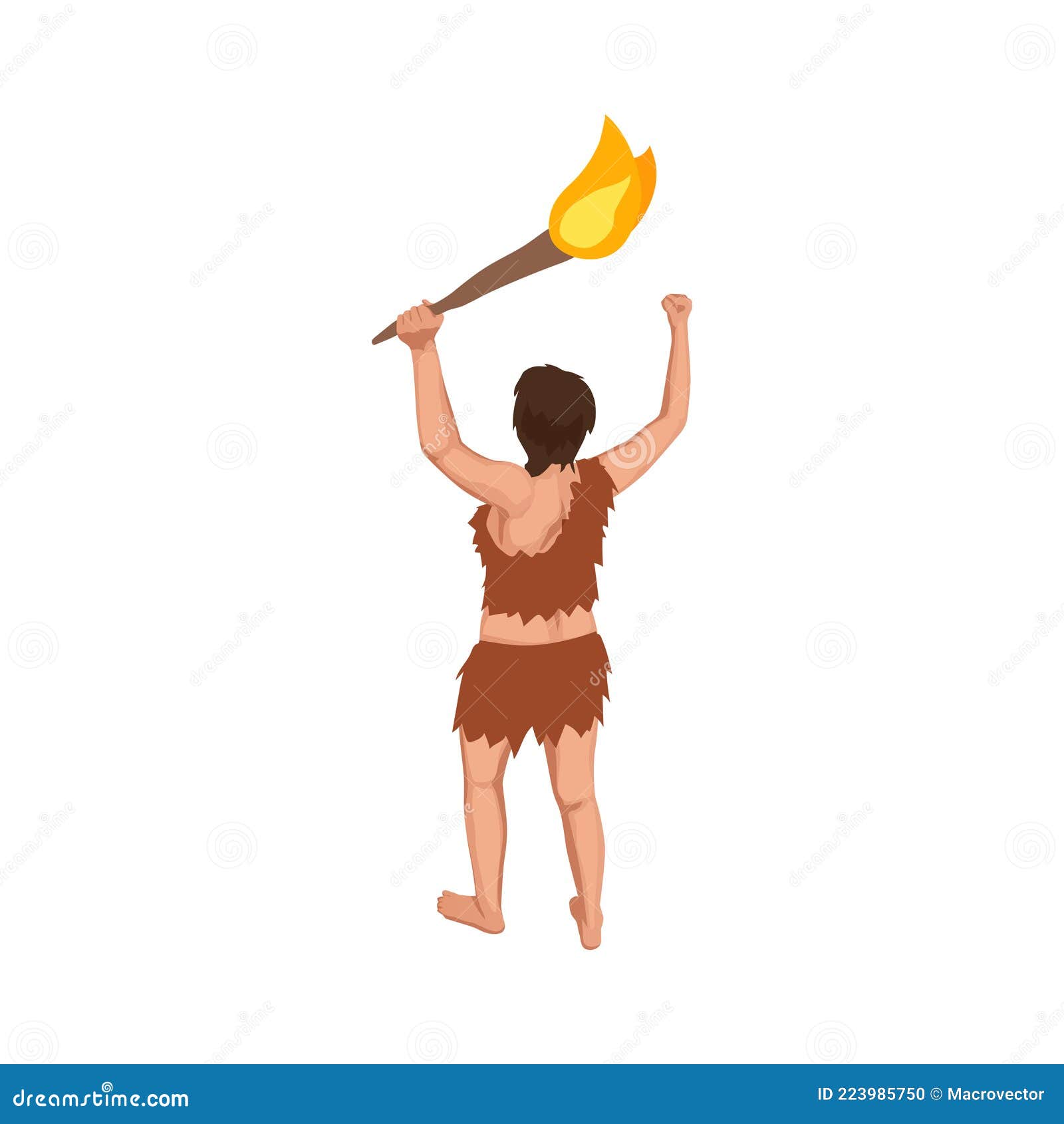 Caveman Isometric Illustration Stock Vector - Illustration of ...