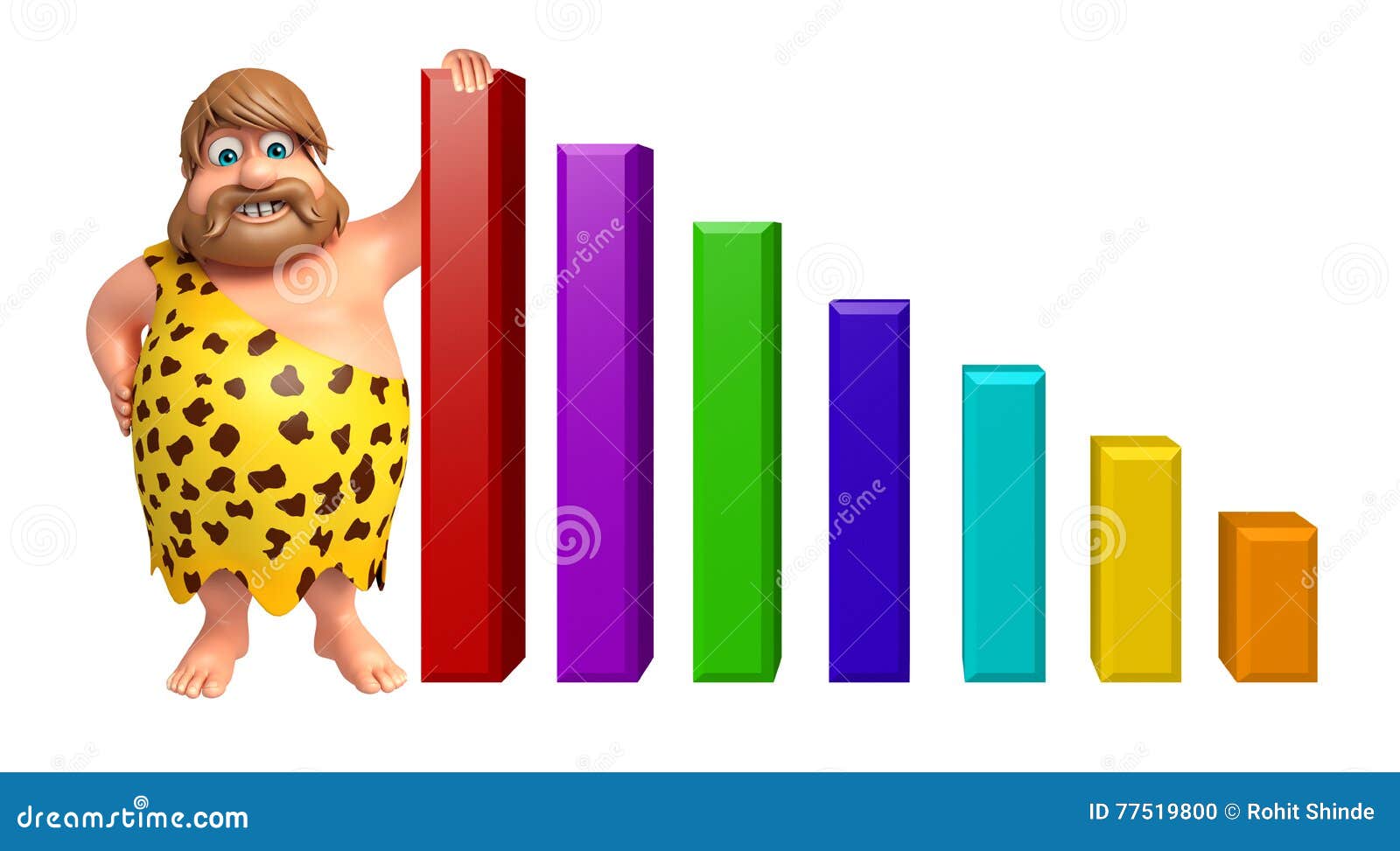 Caveman with Level stock illustration. Illustration of primitive - 77519800