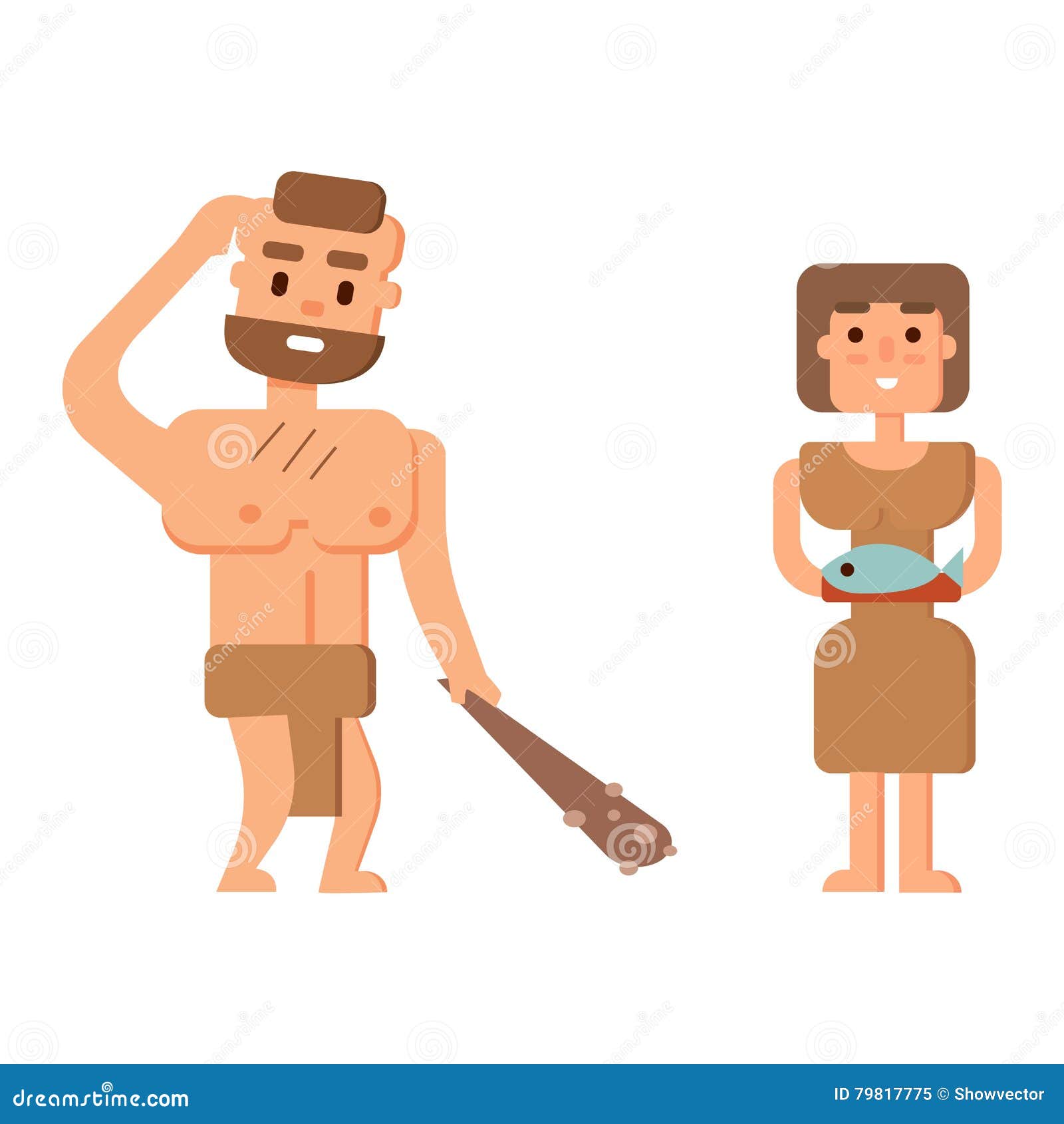 Caveman Primitive Stone Age People Stock Vector - Illustration of ... Caveman Primitive Stone Age People Stock Vector - Illustration of ...