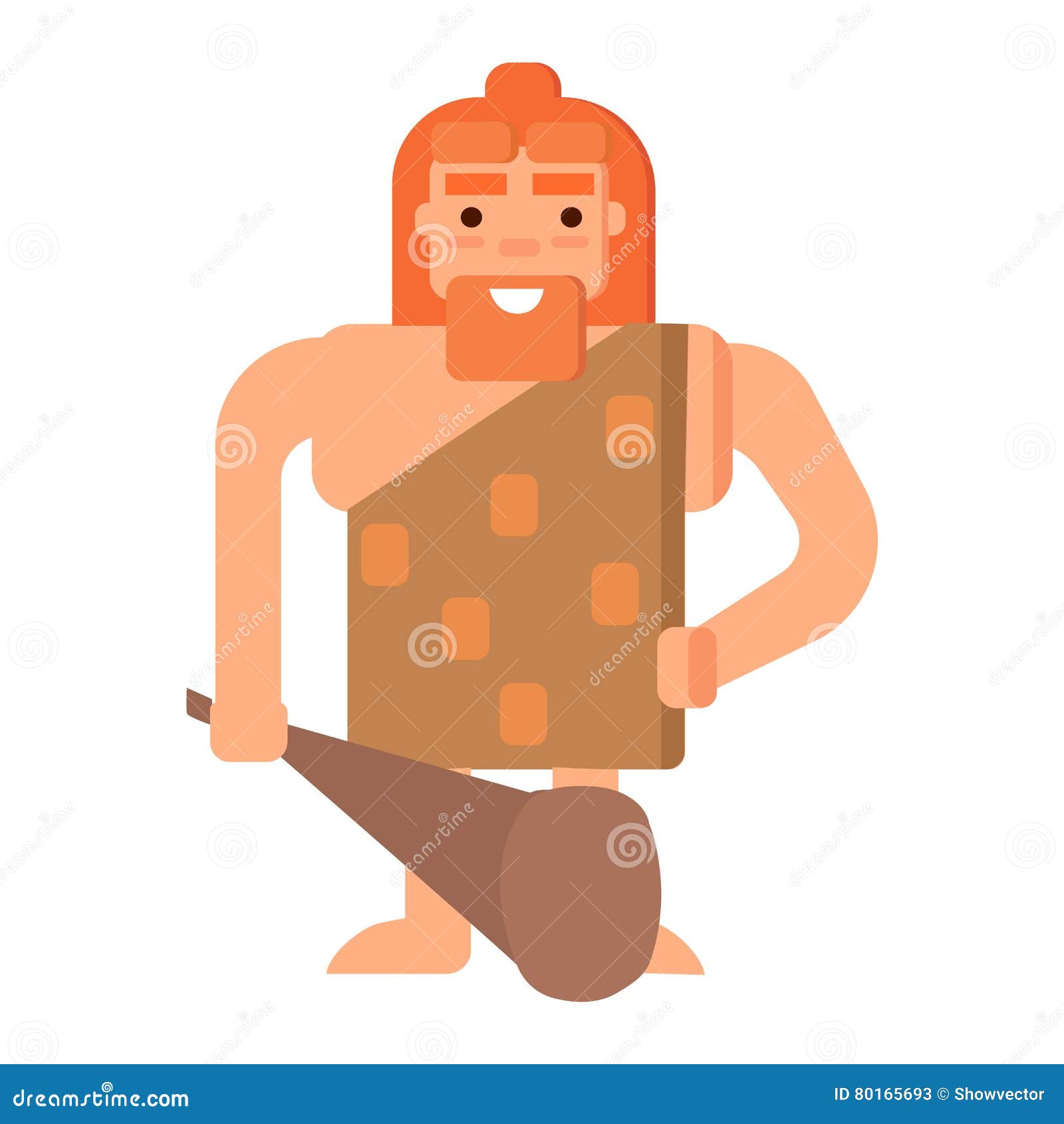 Caveman Primitive Stone Age People Stock Vector - Illustration of ...