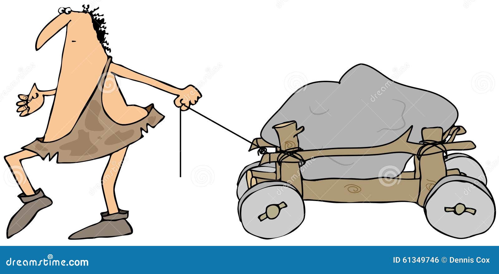 Old Wooden Cart Wheels. A Village Vehicle In The Wild West Cartoon ...