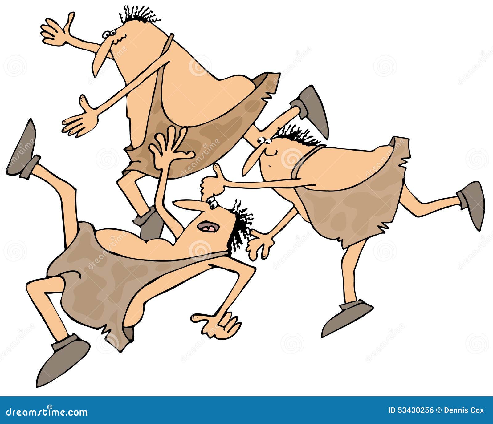 Caveman Slip, Trip & Fall Stock Illustration - Illustration of fall ...