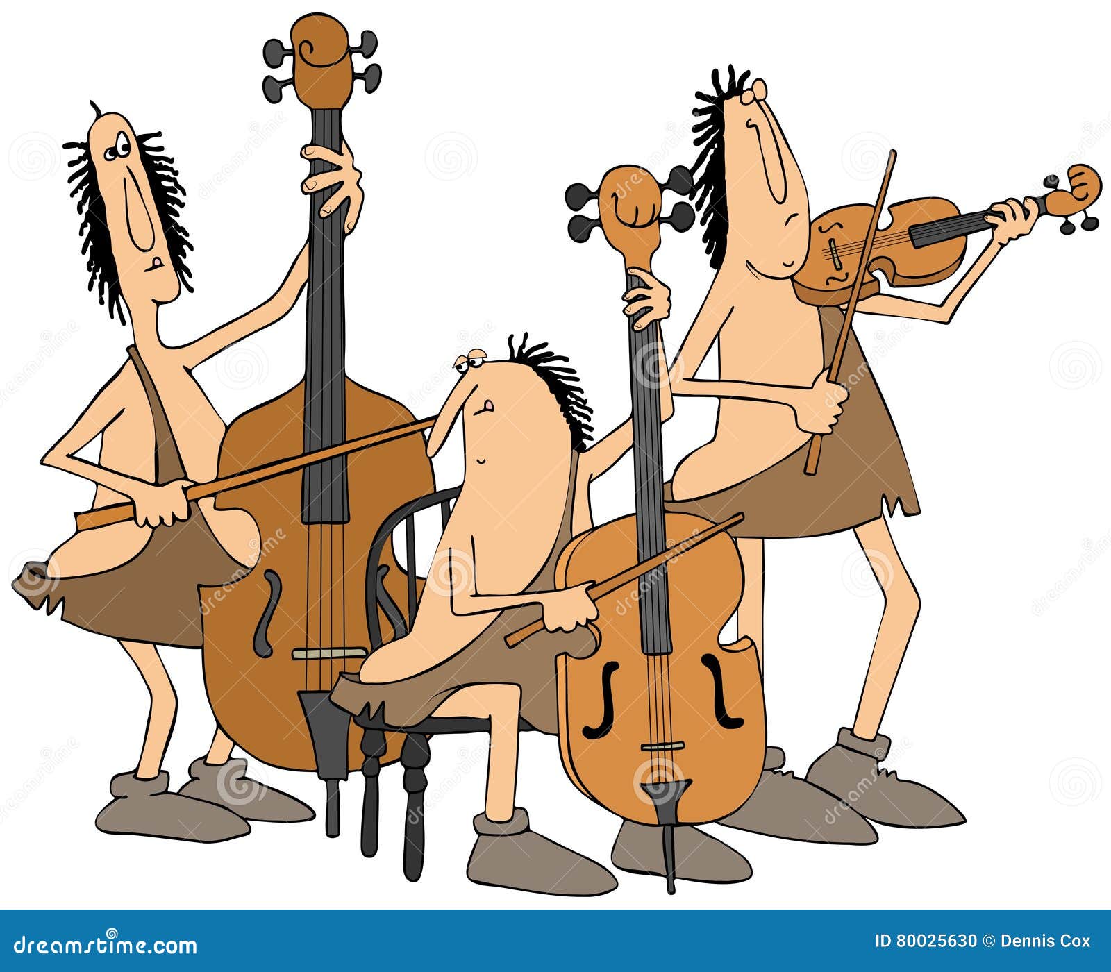 Three Cavemen With Clubs In Different Poses Vector | CartoonDealer.com ...