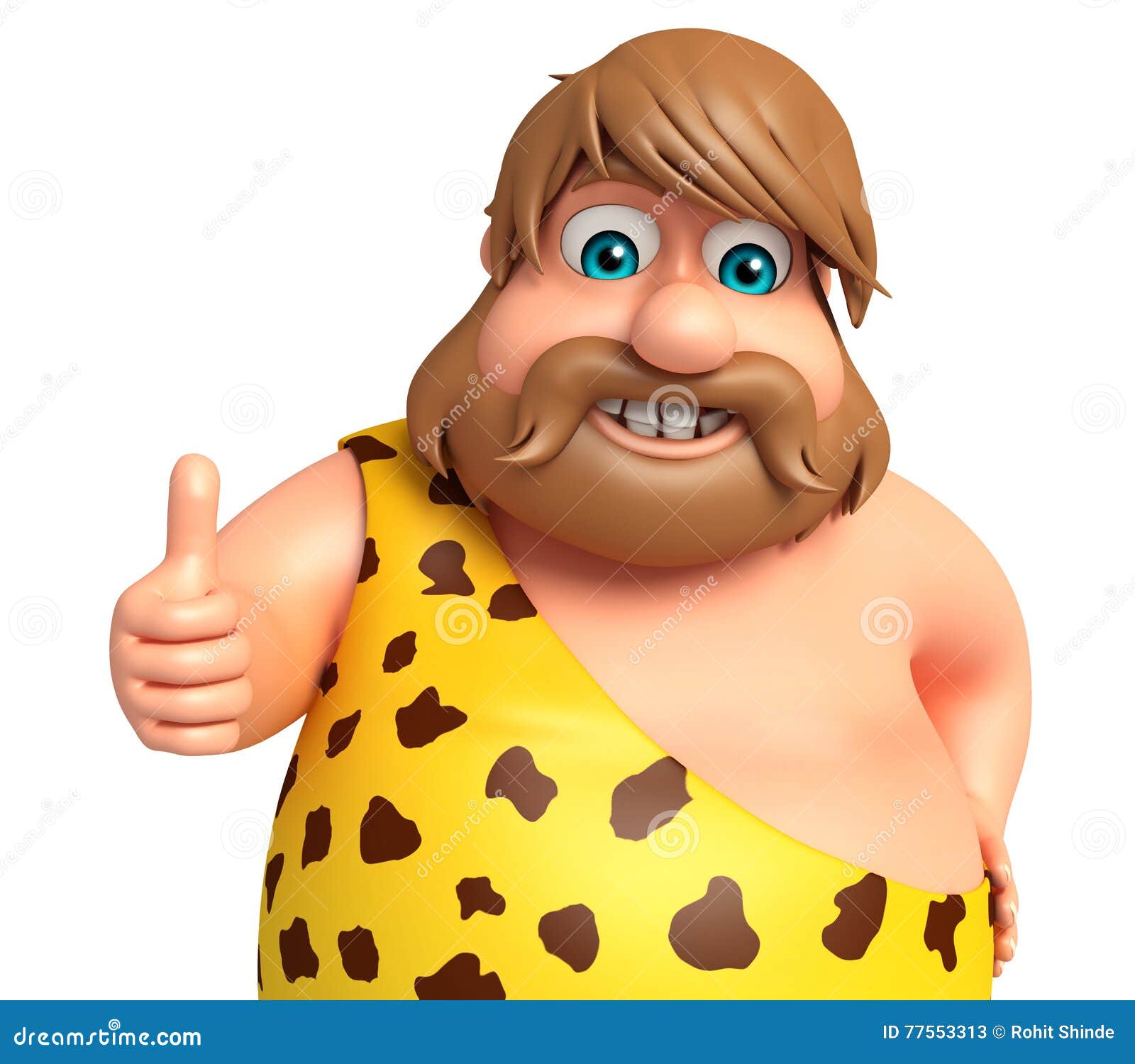 Caveman With Thums Down Pose Royalty-Free Cartoon | CartoonDealer.com ...