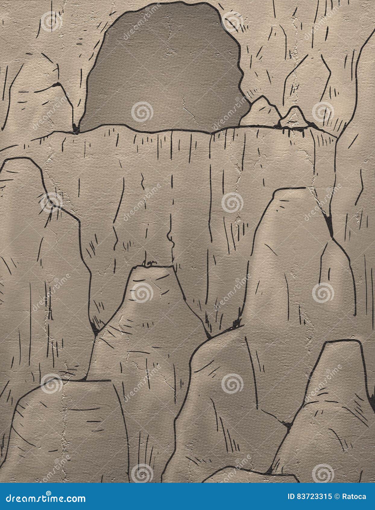 Cavern illustration stock illustration. Illustration of design - 83723315
