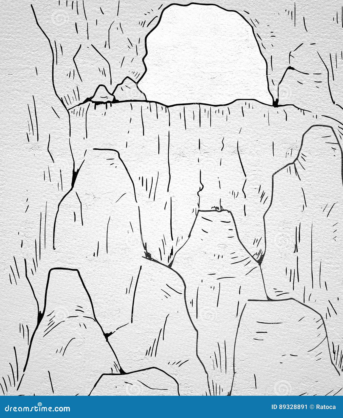 Cavern illustration stock illustration. Illustration of rubble - 89328891