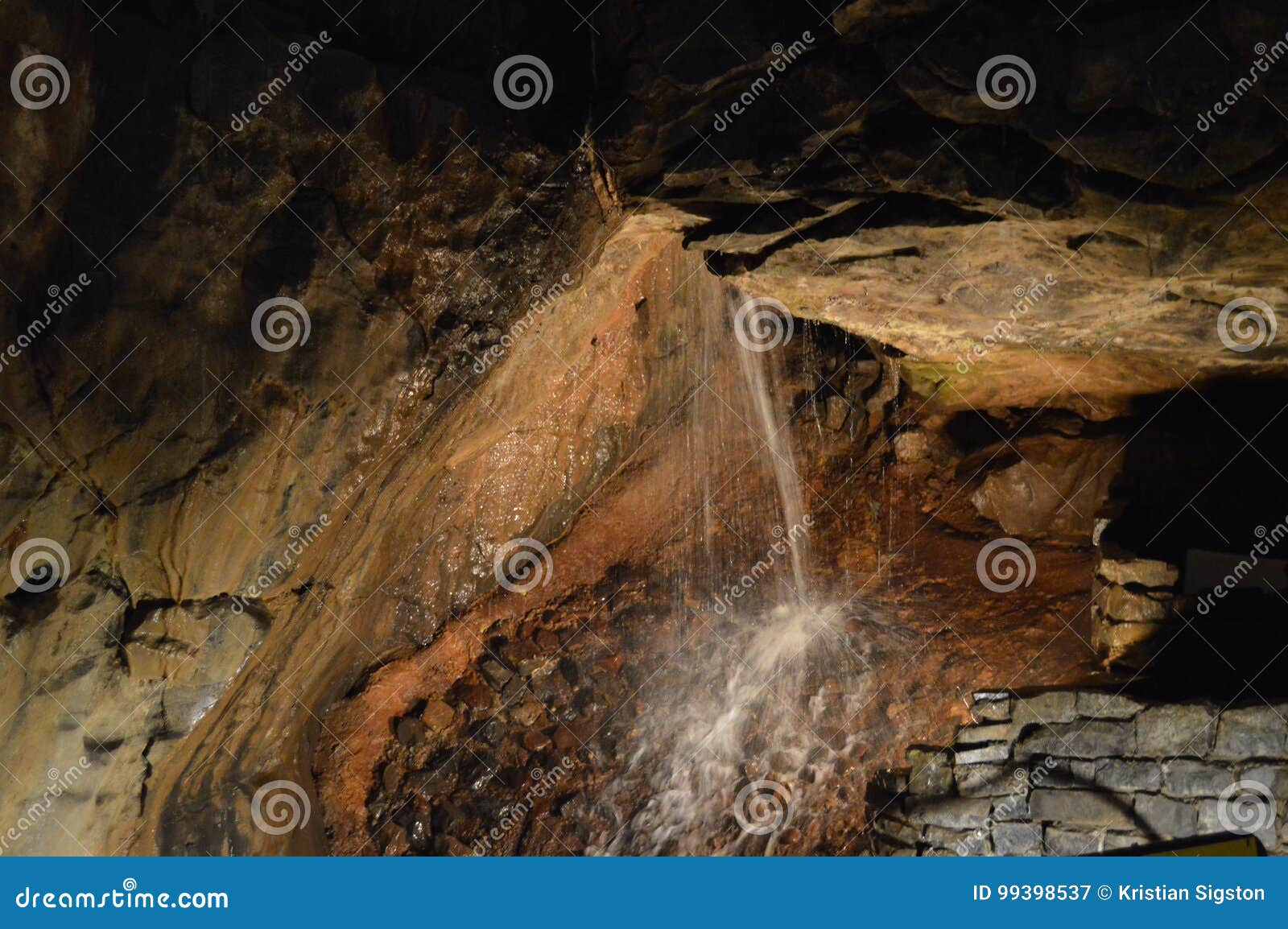 Caves stock image. Image of dripping, waterfall, damp - 99398537