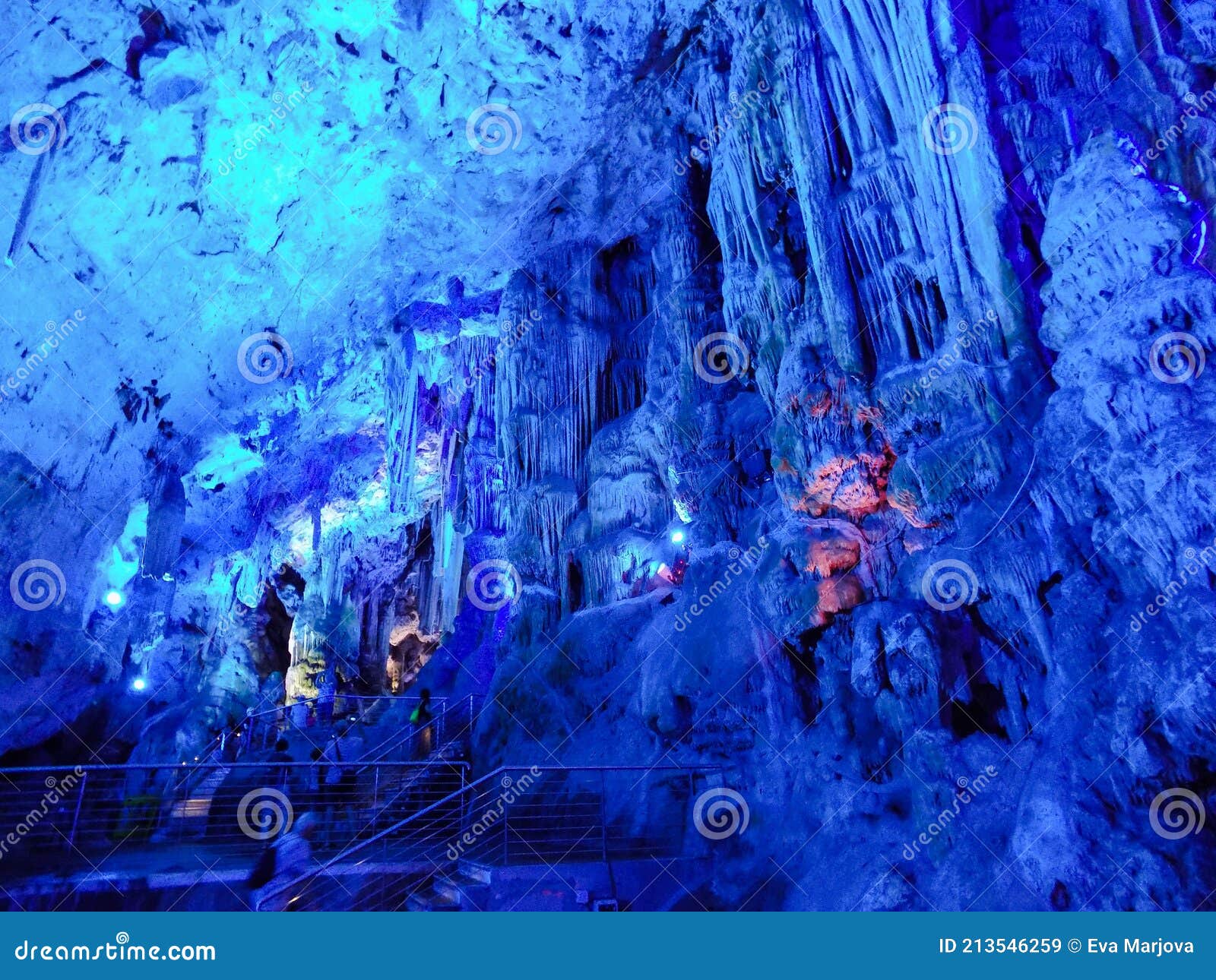 Caves in Gibraltar stock image. Image of geology, caves - 213546259