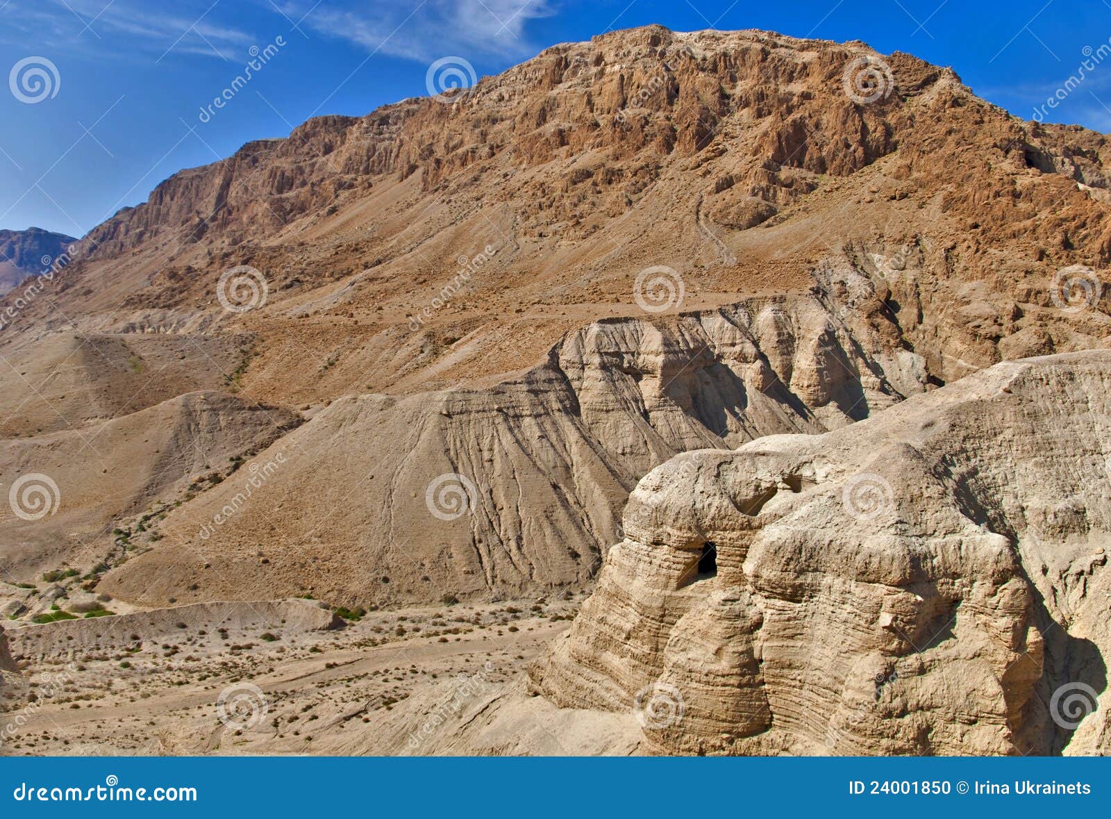 Caves of Qumran, Israel stock photo. Image of faith, library - 24001850