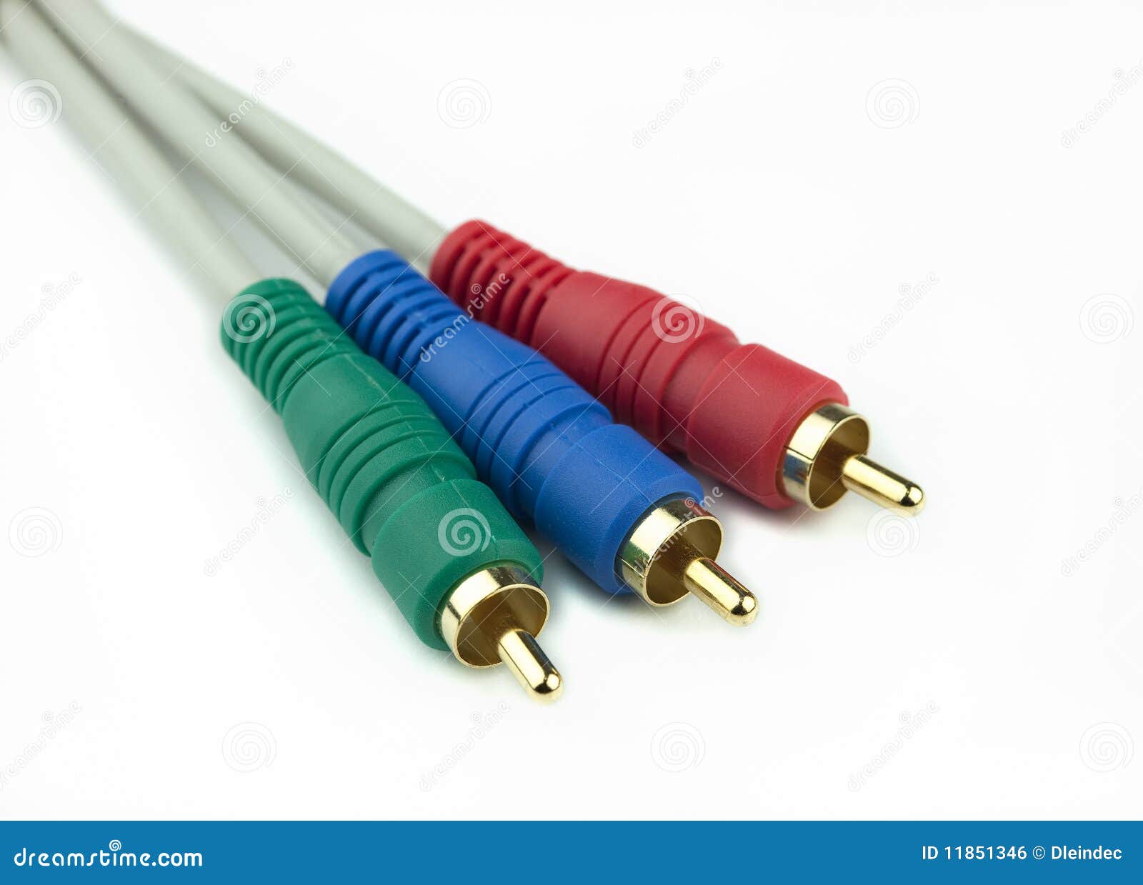 Cavi del video di RGB fotografia stock. Immagine di altoparlante - 11851346