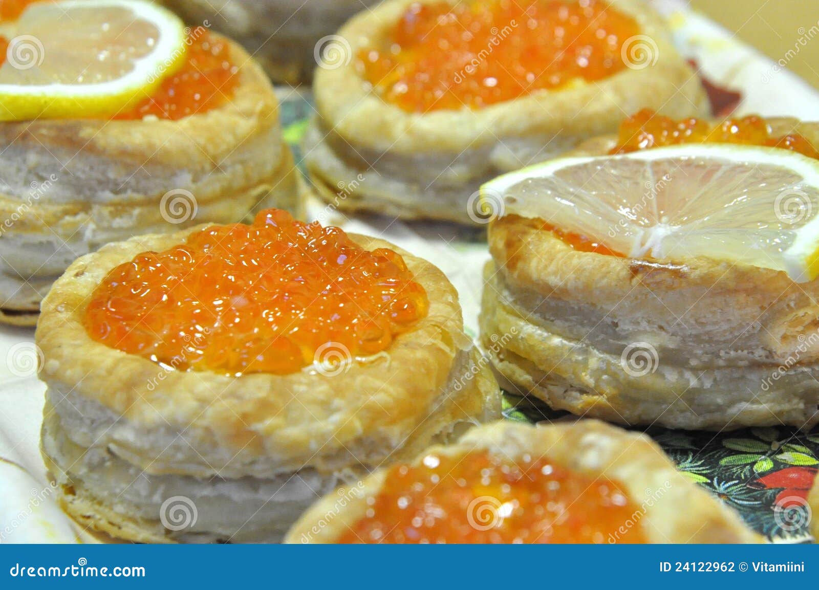 Caviar cakes stock photo. Image of dough, small, tasteful - 24122962