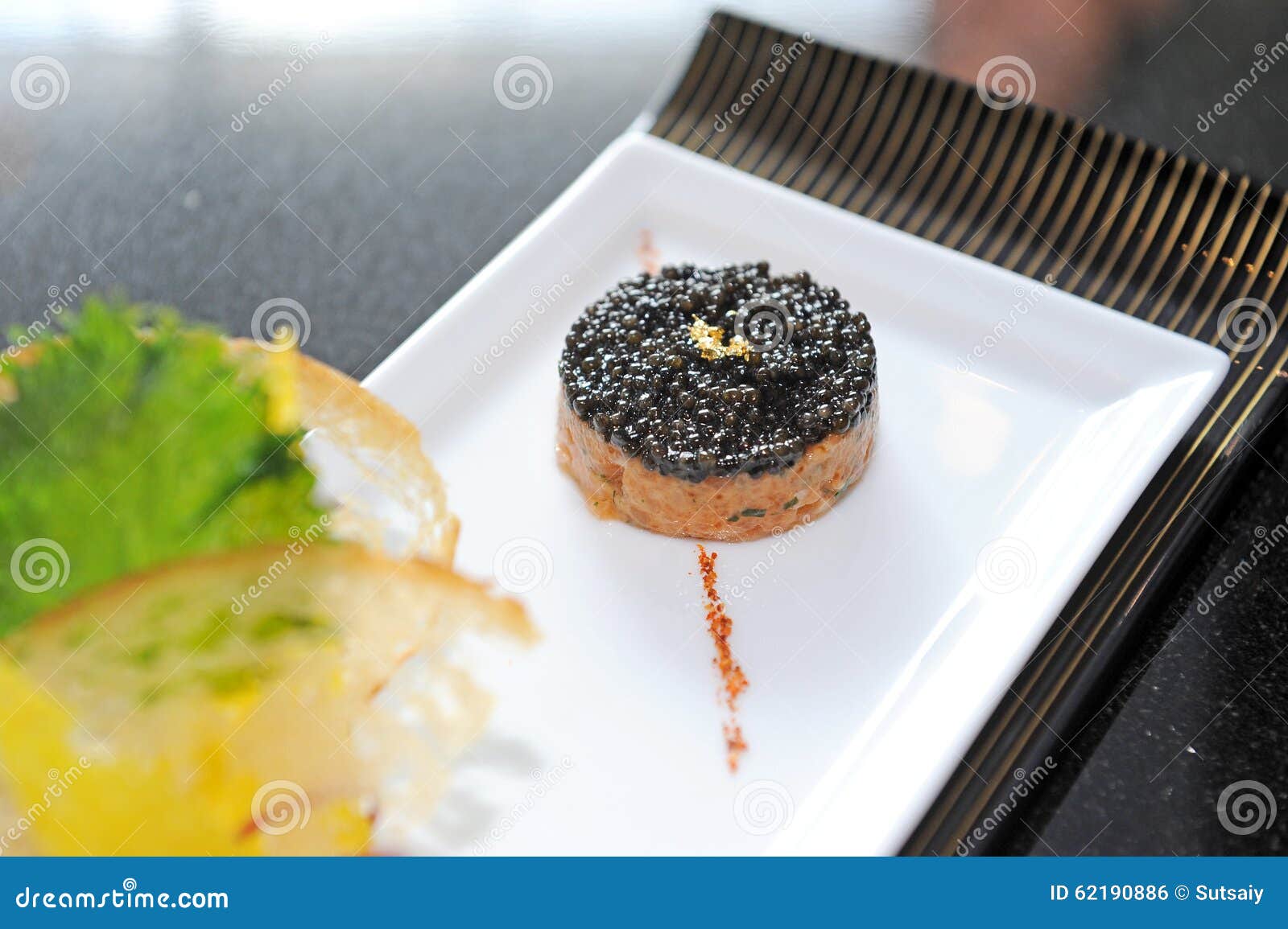 Caviar stock photo. Image of green, dark, knife, fresh - 62190886