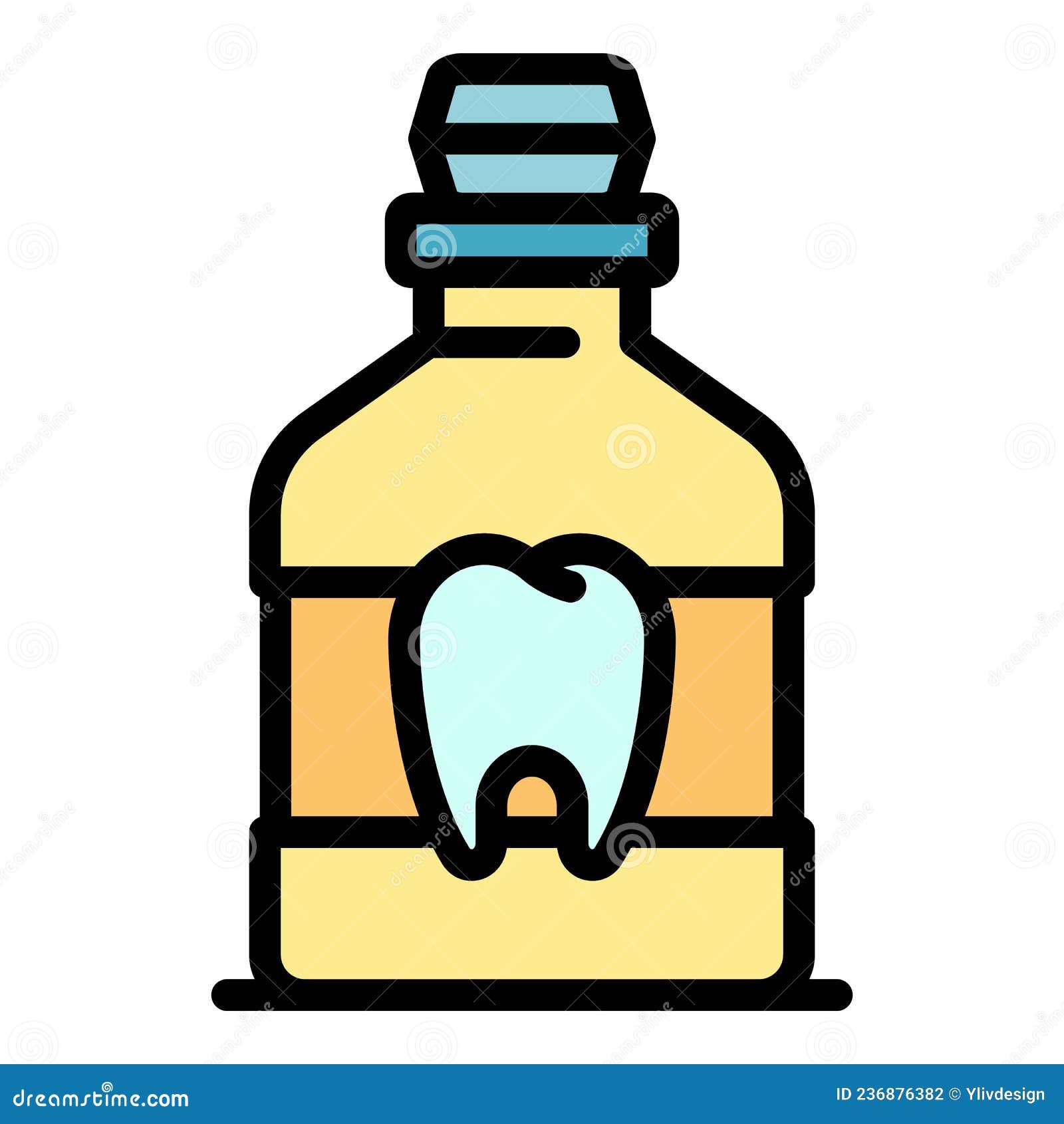 Cavity Rinse Icon Color Outline Vector Stock Vector - Illustration of ...