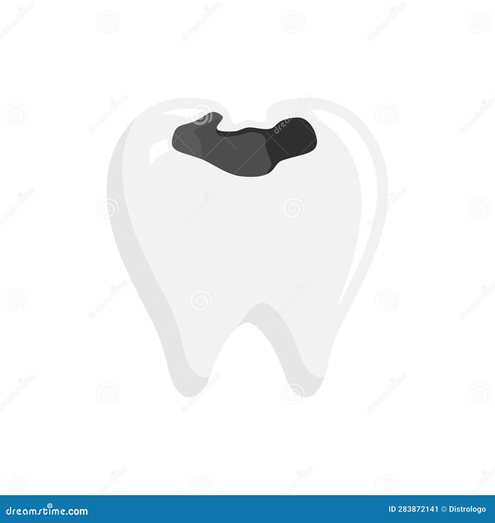 Cavity, Toothache, Swollen Tooth, Woman, Simple Illustration Cartoon ...