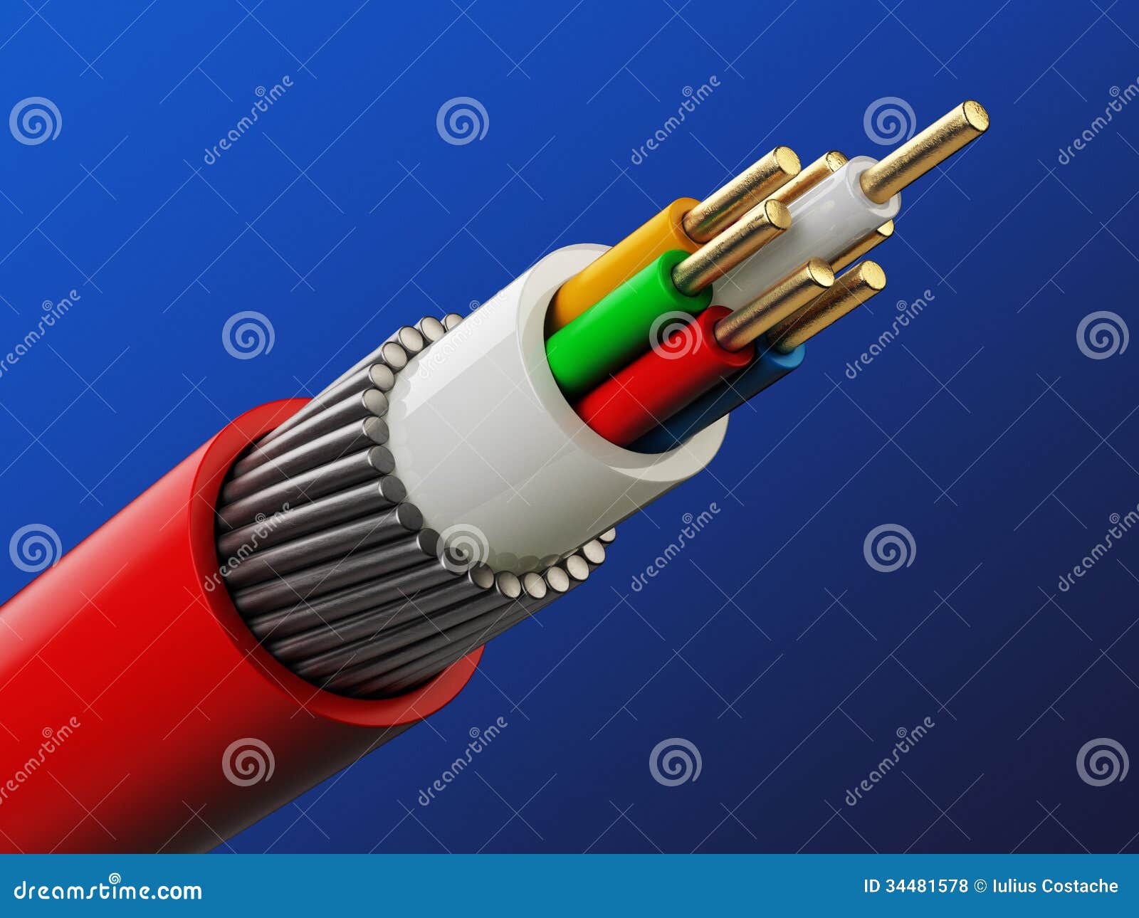 Cavo illustrazione di stock. Illustrazione di colore - 34481578