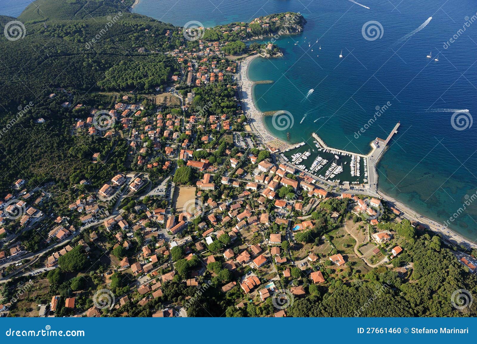 Cavo Harbour Elba Island Stock Photos - Free & Royalty-Free Stock ...