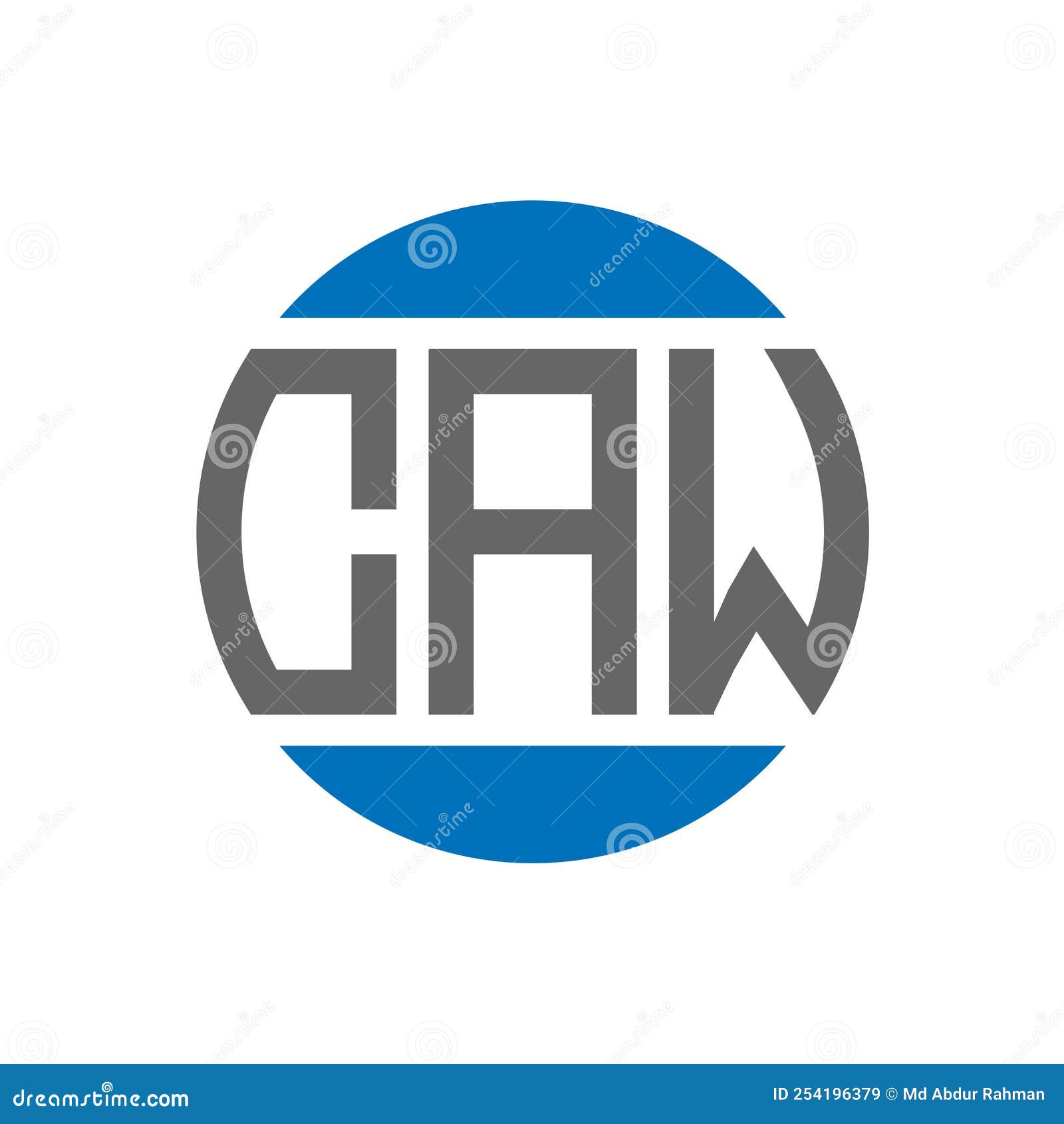 CAW Letter Logo Design on White Background. CAW Creative Initials ...