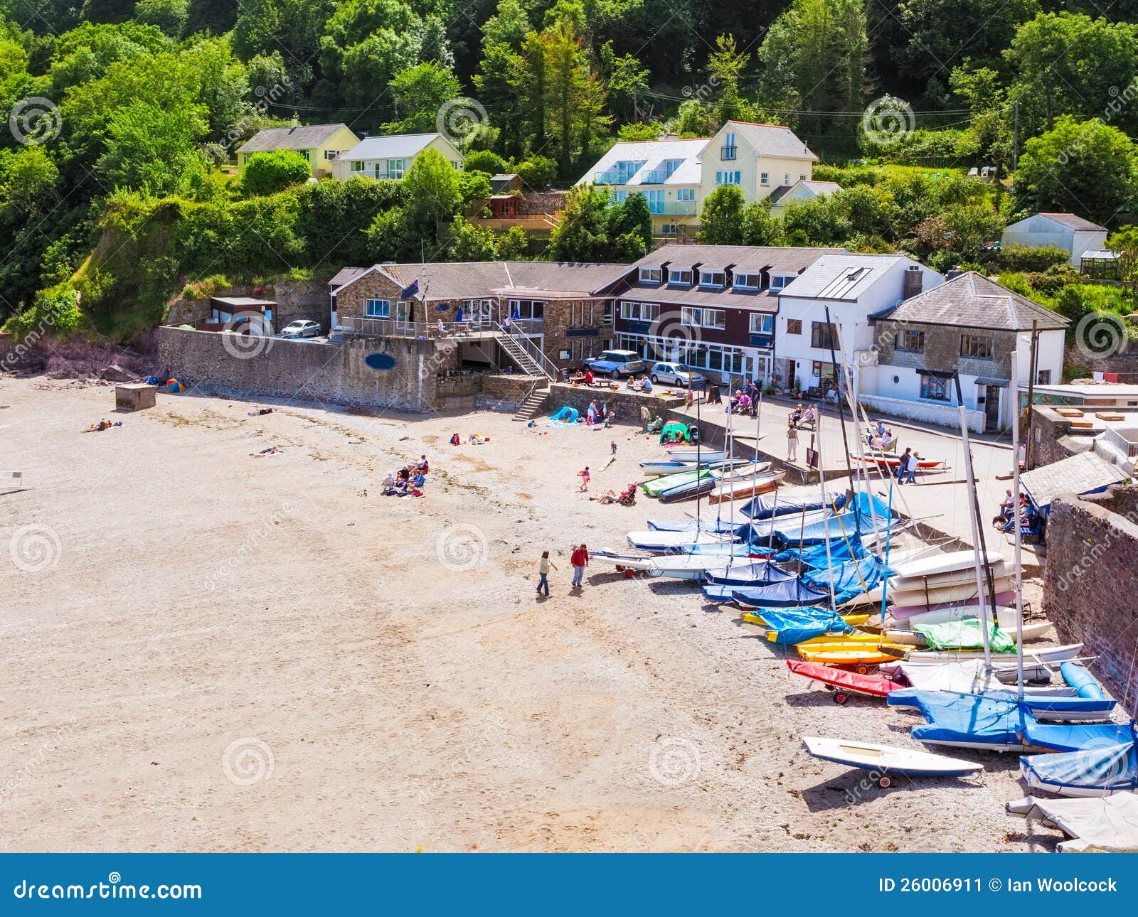 Cawsand Beach Cornwall stock image. Image of british - 26006911