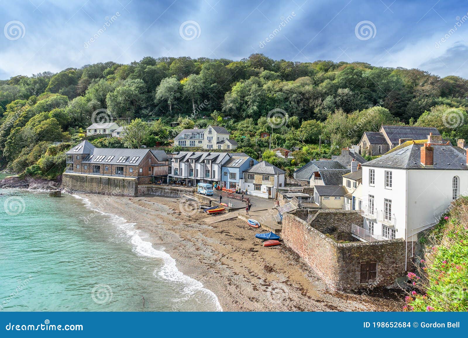Cawsand stock photo. Image of village, cornwall, kingsand - 198652684