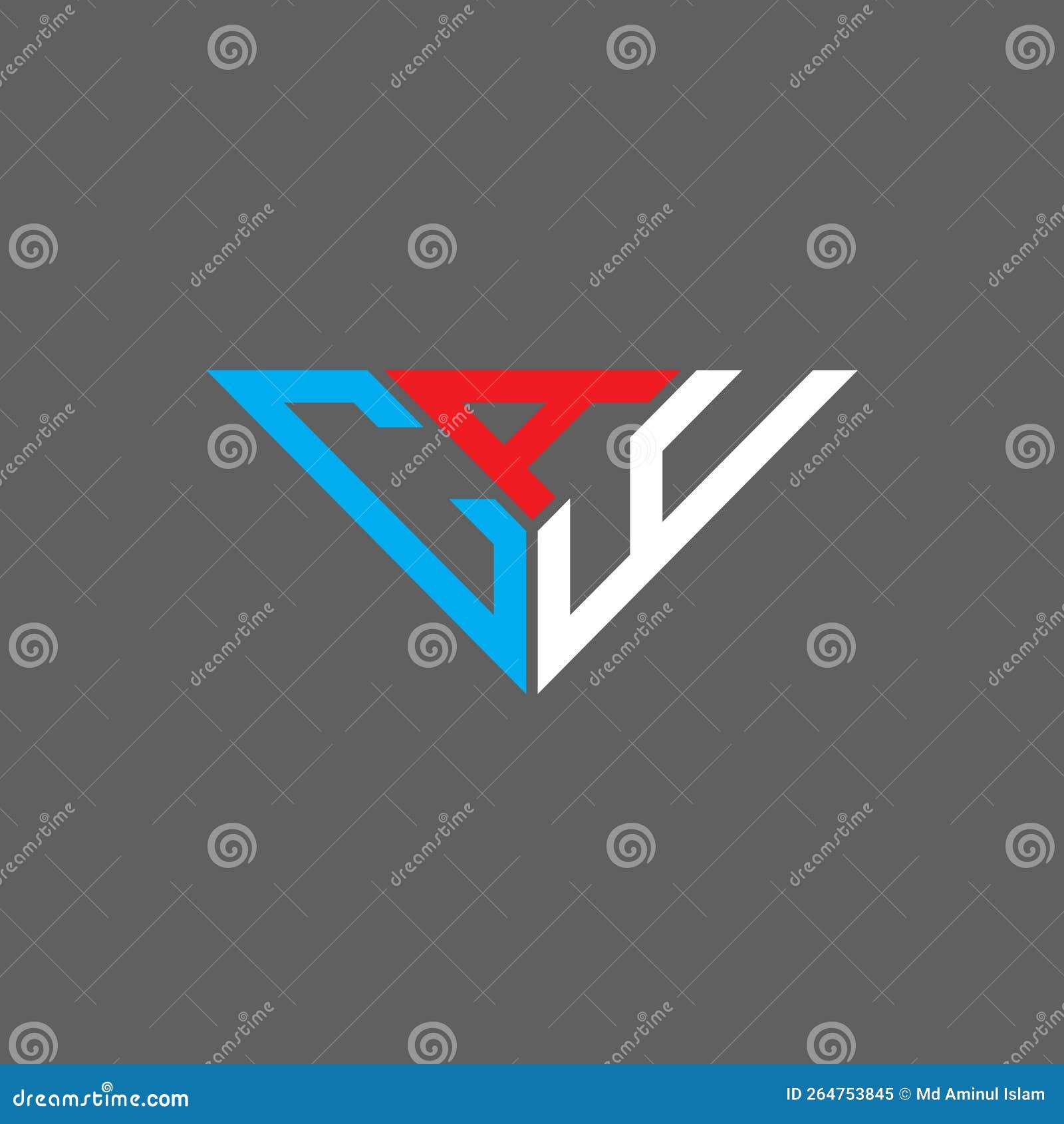 CAY Letter Logo Creative Design with Vector Graphic, Stock Vector ...