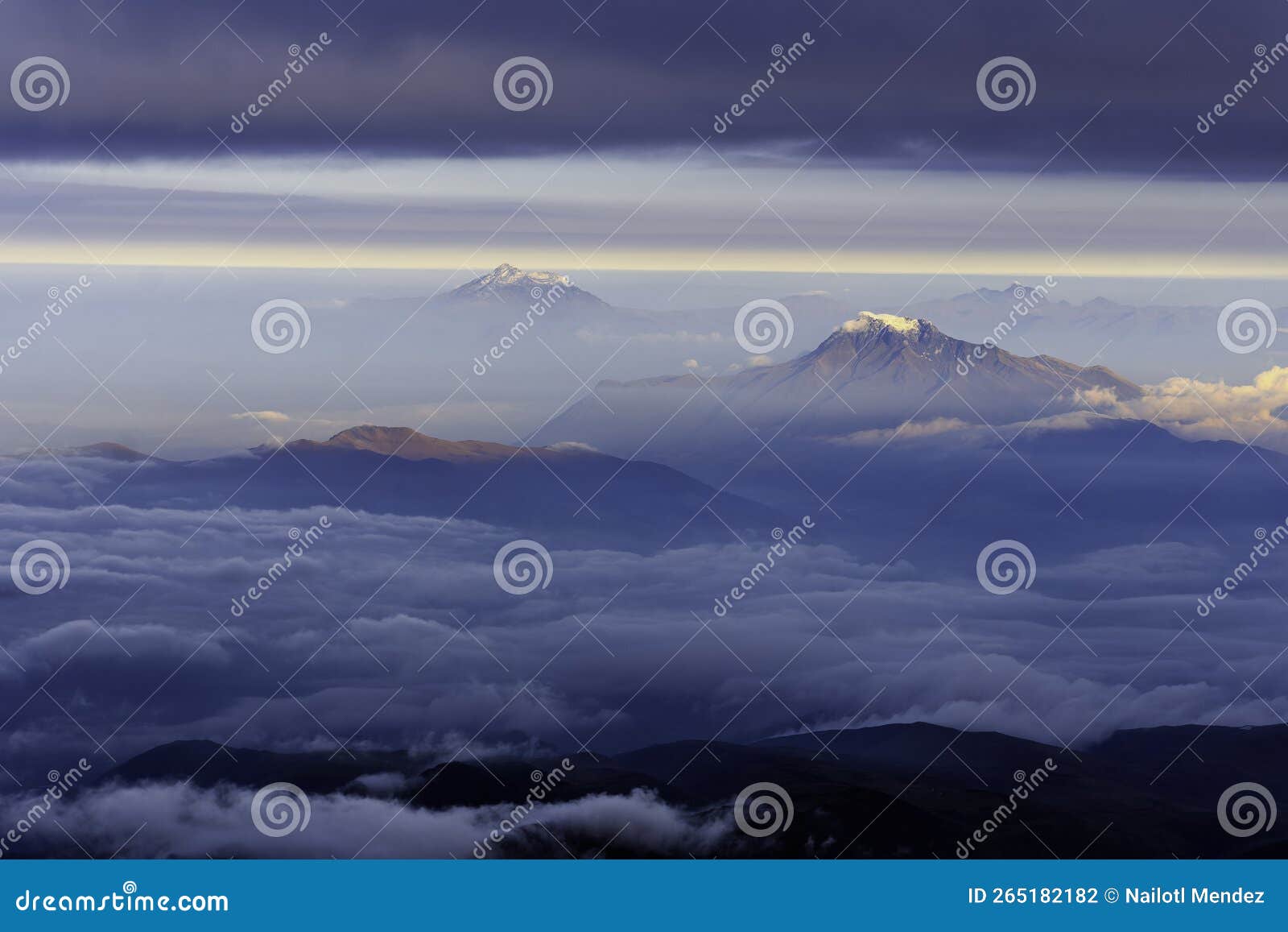 Cayambe Volcano in the Andes of Ecuador Stock Photo - Image of majestic ...