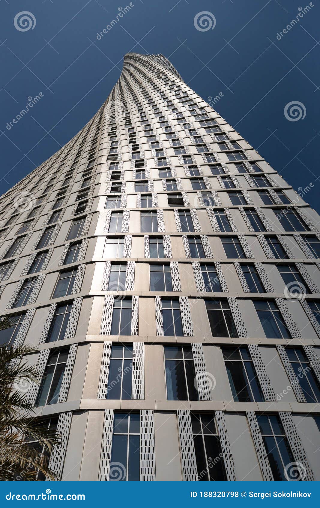 Cayan Tower or Infinity Tower in Dubai, the Facade of the Building ...