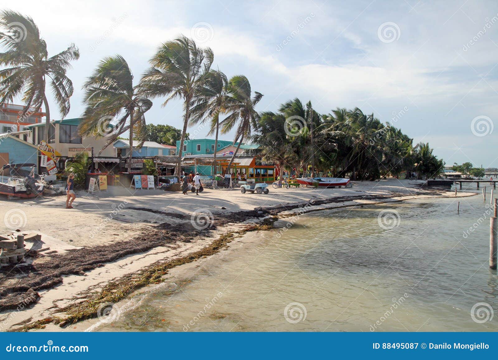 Caye caulker belize editorial photography. Image of caribbean - 88495087