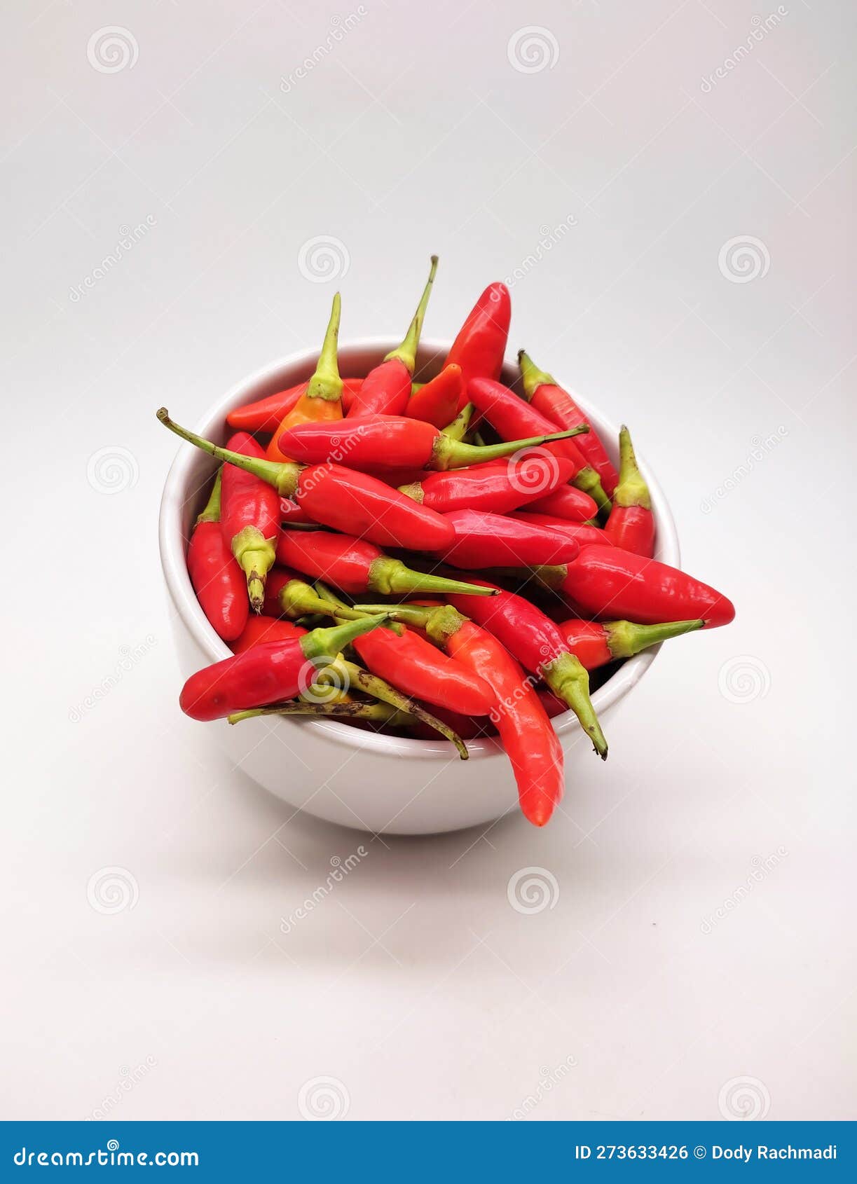 Chili Peppers or Cayenne Pepper or Cabe Rawit Isolated on White ...