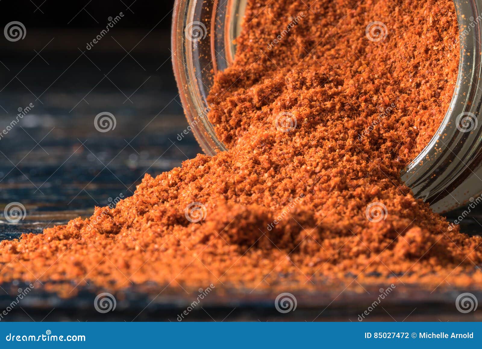 Cayenne Pepper Spilled from a Spice Jar Stock Photo - Image of isolated ...