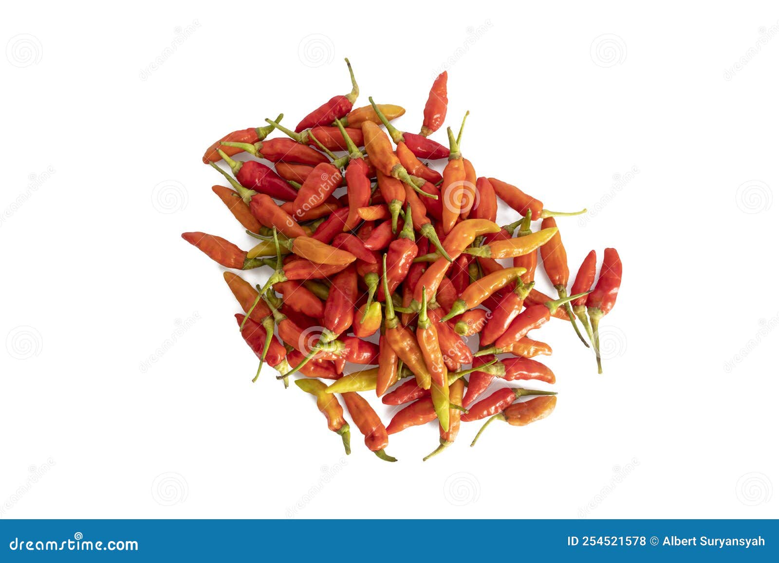 Cayenne Pepper Isolated on a White Background Stock Photo - Image of ...