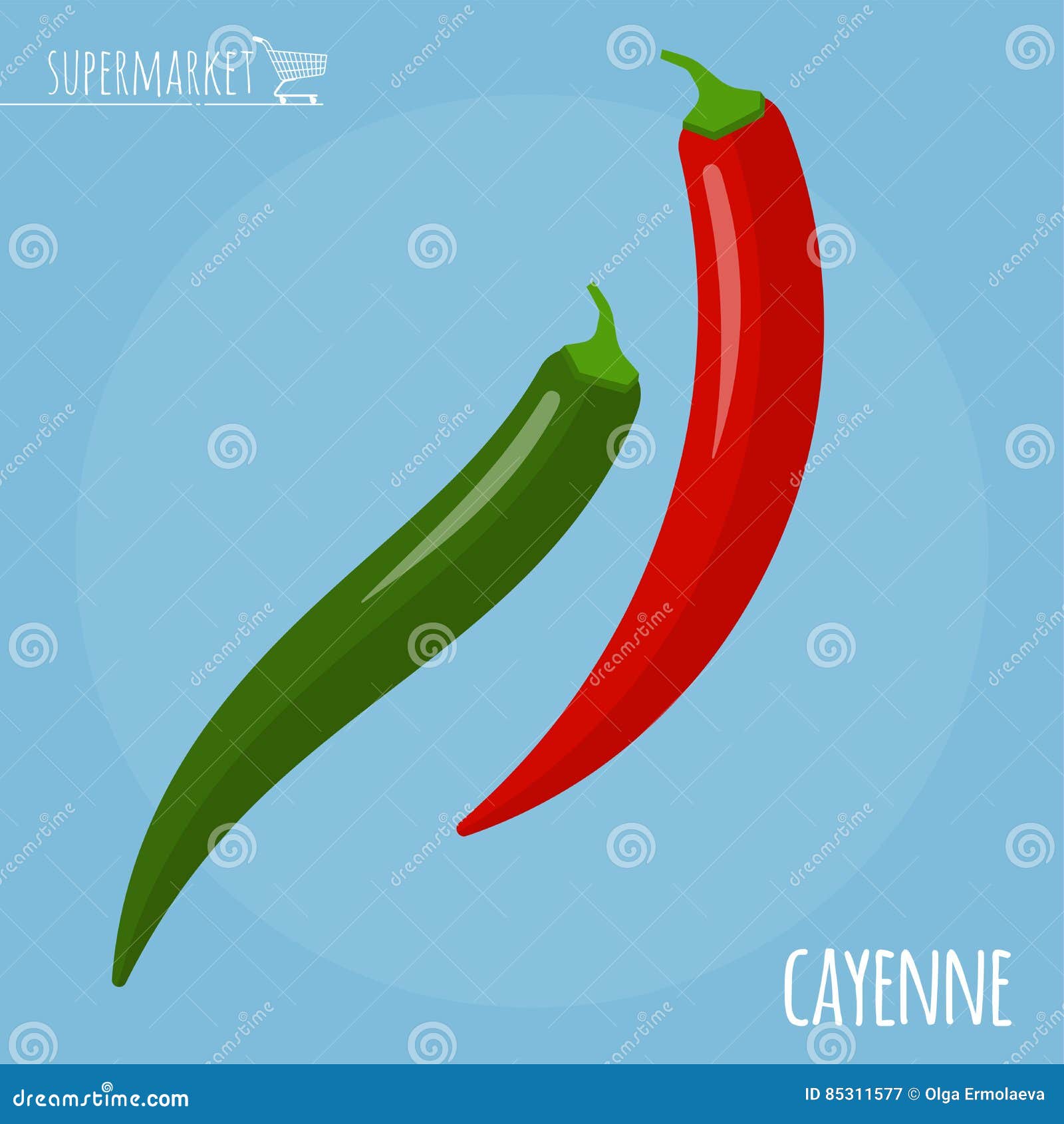 Cayenne vector icon stock vector. Illustration of menu - 85311577